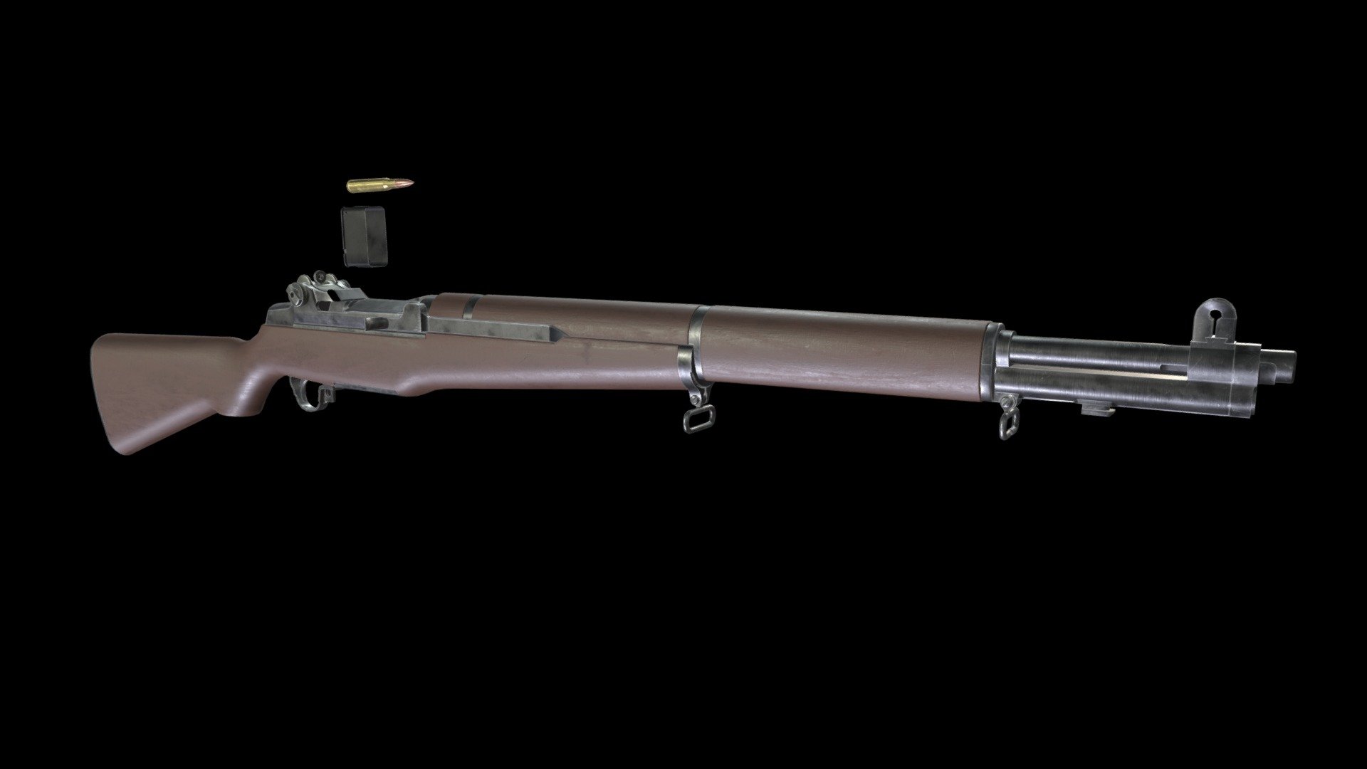 M1 Garand - 3D model by h.eskandari (@hadieskandari90) [745b947 ...