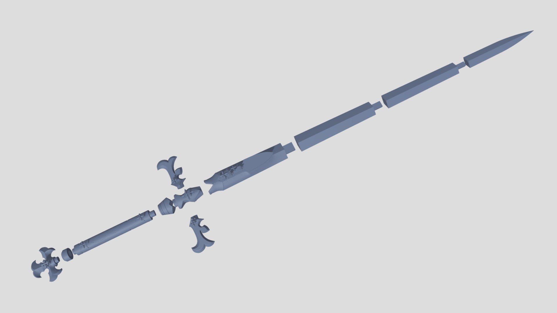 Fragrant Olive Sword - 3d printing - Buy Royalty Free 3D model by Nikra ...