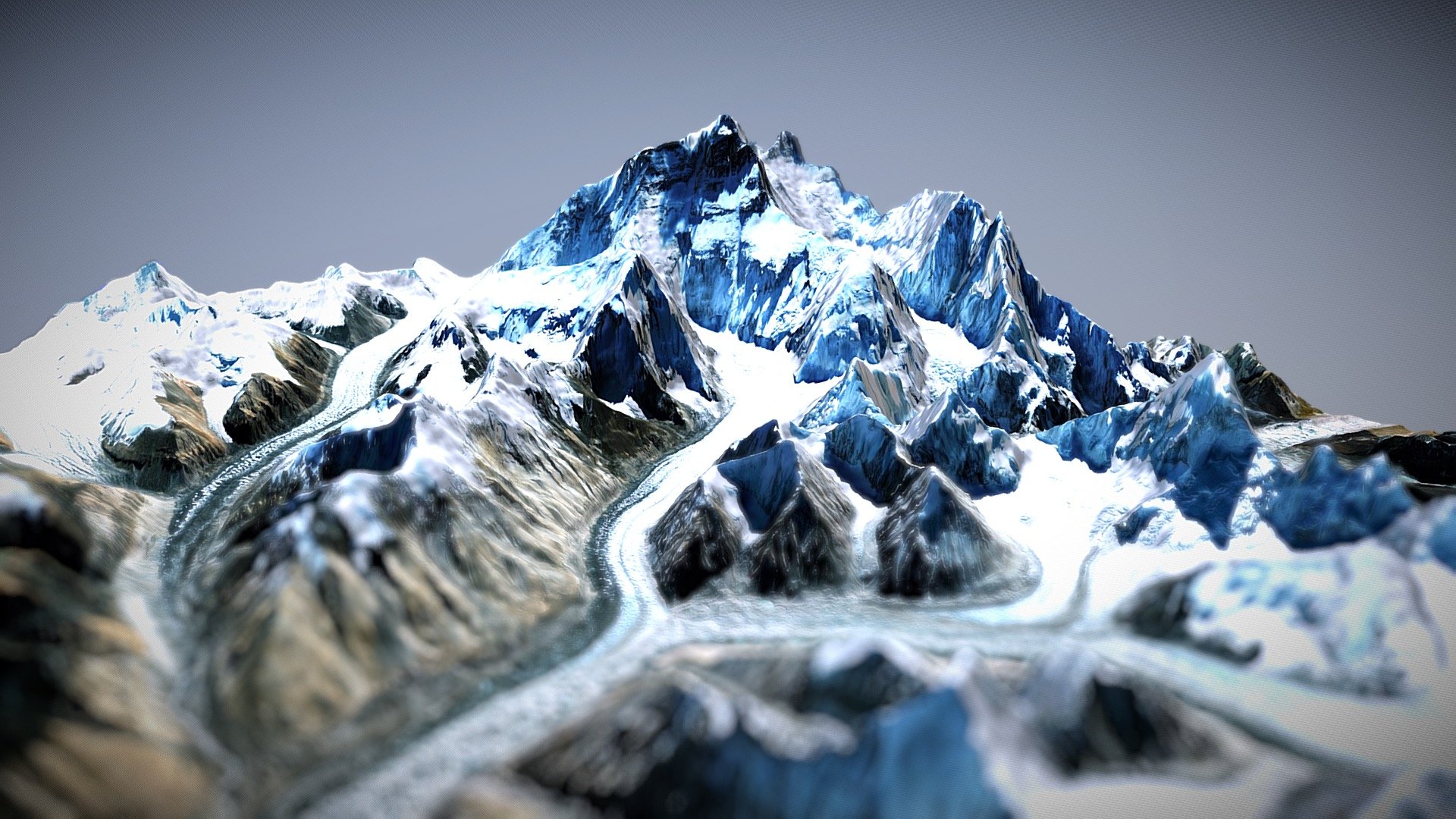 Mount Everest, Tibet-Nepal - Download Free 3D model by Xavier Fischer - Elevation API (@xfischer ...
