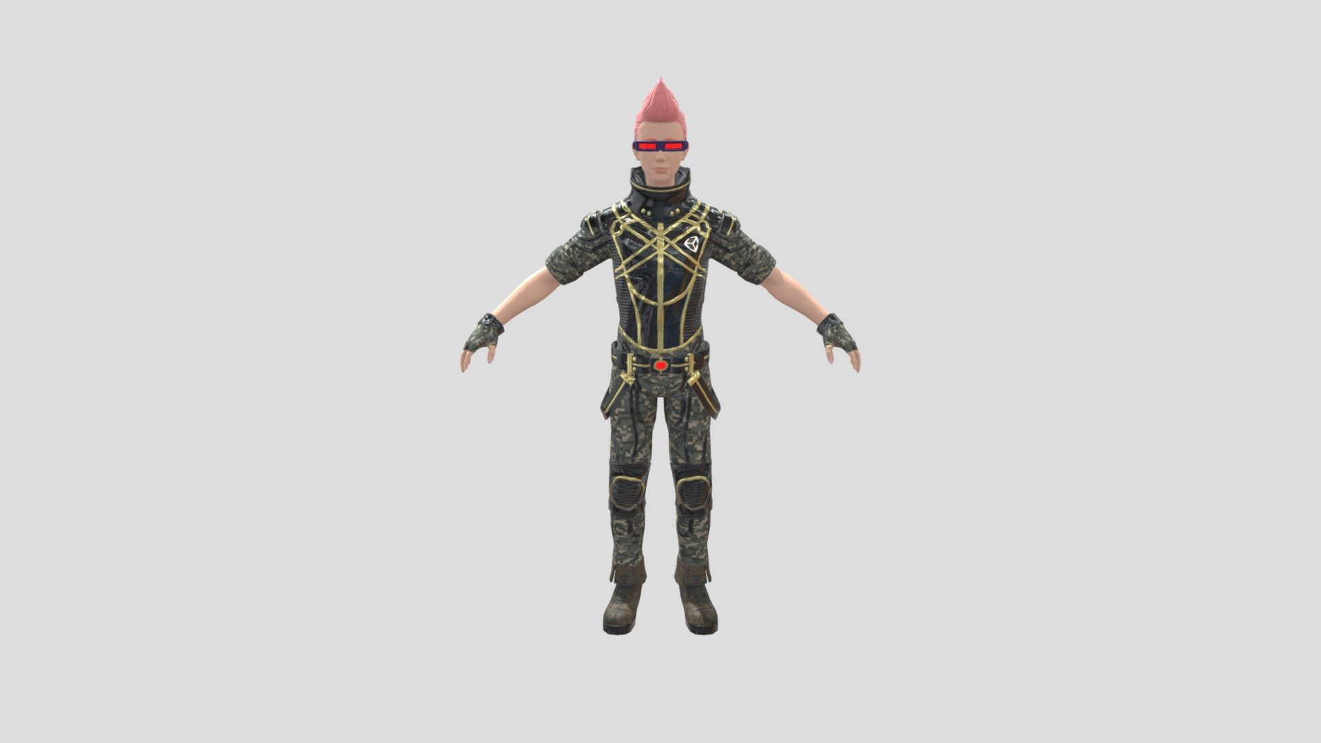 Ethan Militar - 3D model by CharlieBaena [745e2d4] - Sketchfab