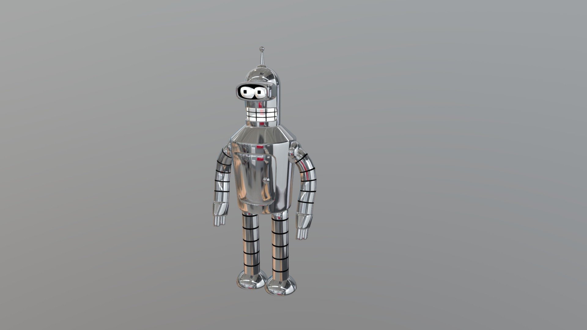 Bender - Download Free 3D model by Milton (@milton.sesarego) [745edab ...