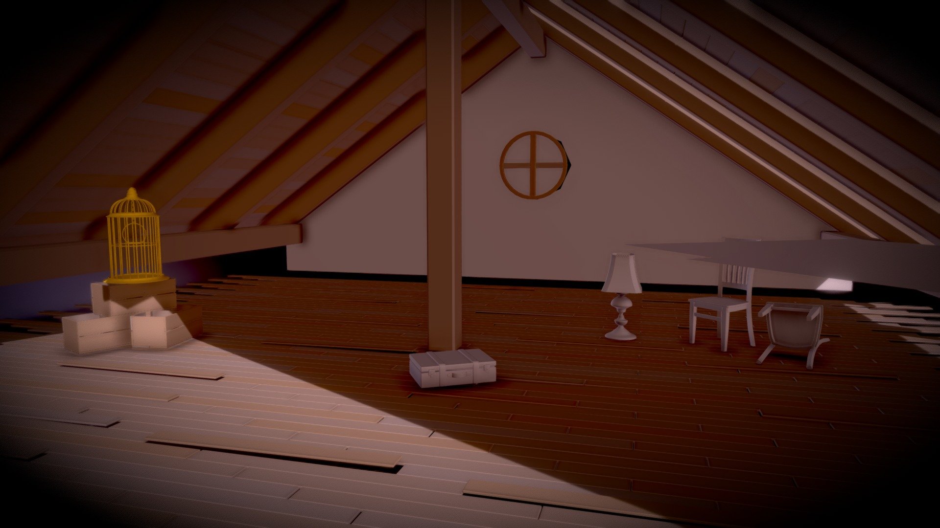 attic - 3D model by Josh Piejko (@jpiejko) [745f5e6] - Sketchfab