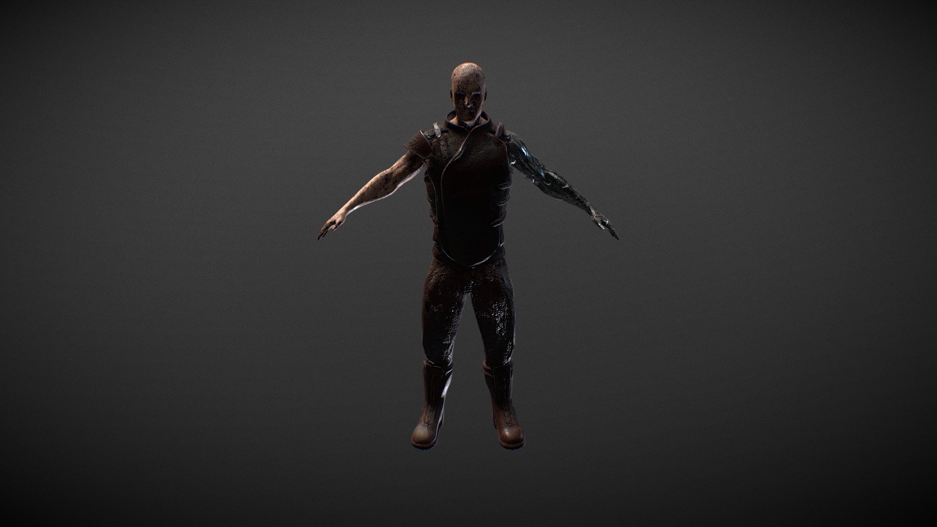Cyborg enemy (gore version) - CyberNoire 2082 - 3D model by erxshee00 ...