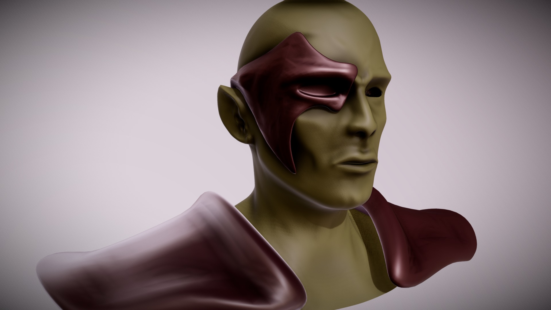Alien Head Model - 3D model by ealo [745fcbf] - Sketchfab