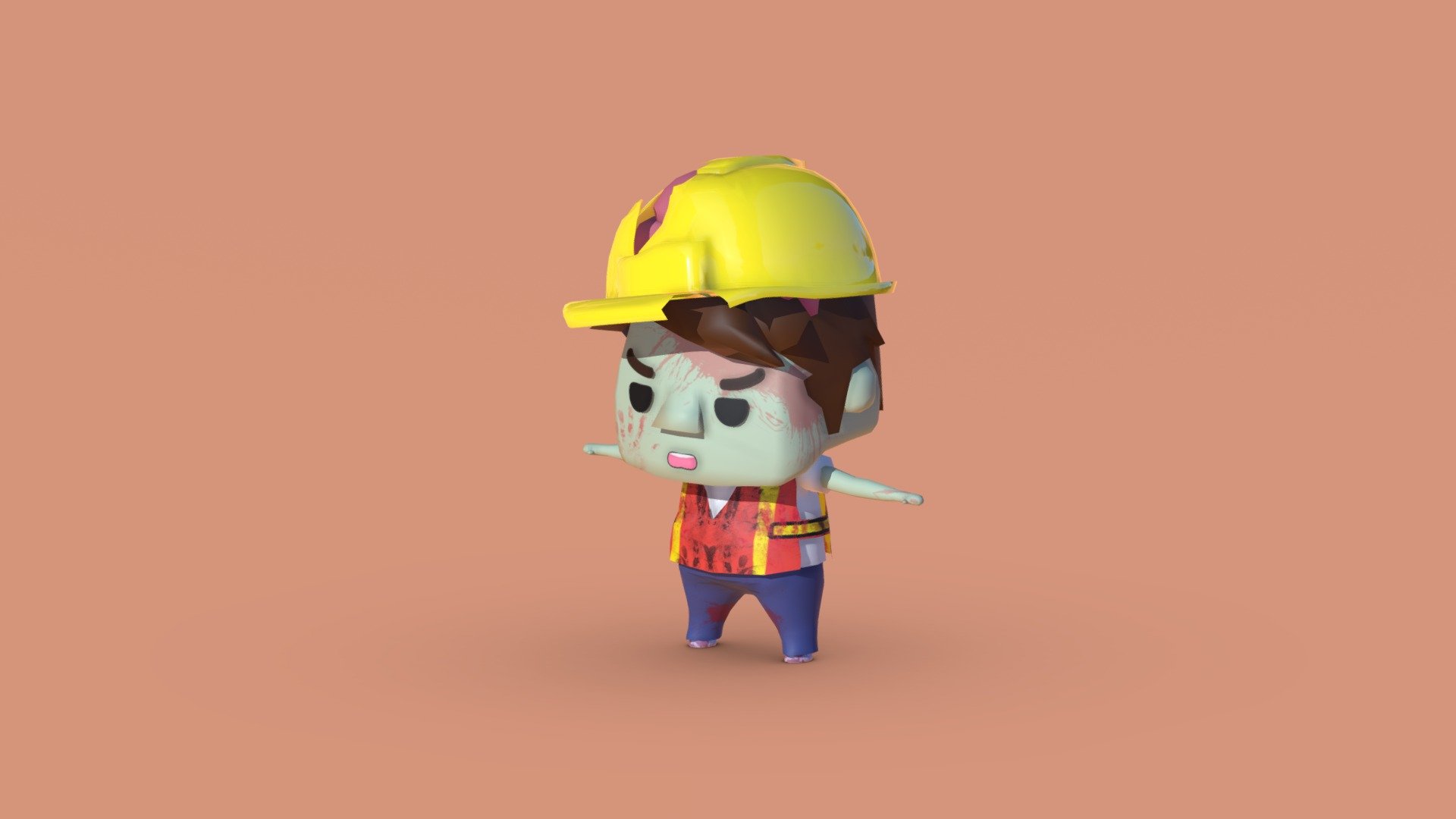 Zombie Construction Worker - 3D model by Miaru3d [74616d5] - Sketchfab