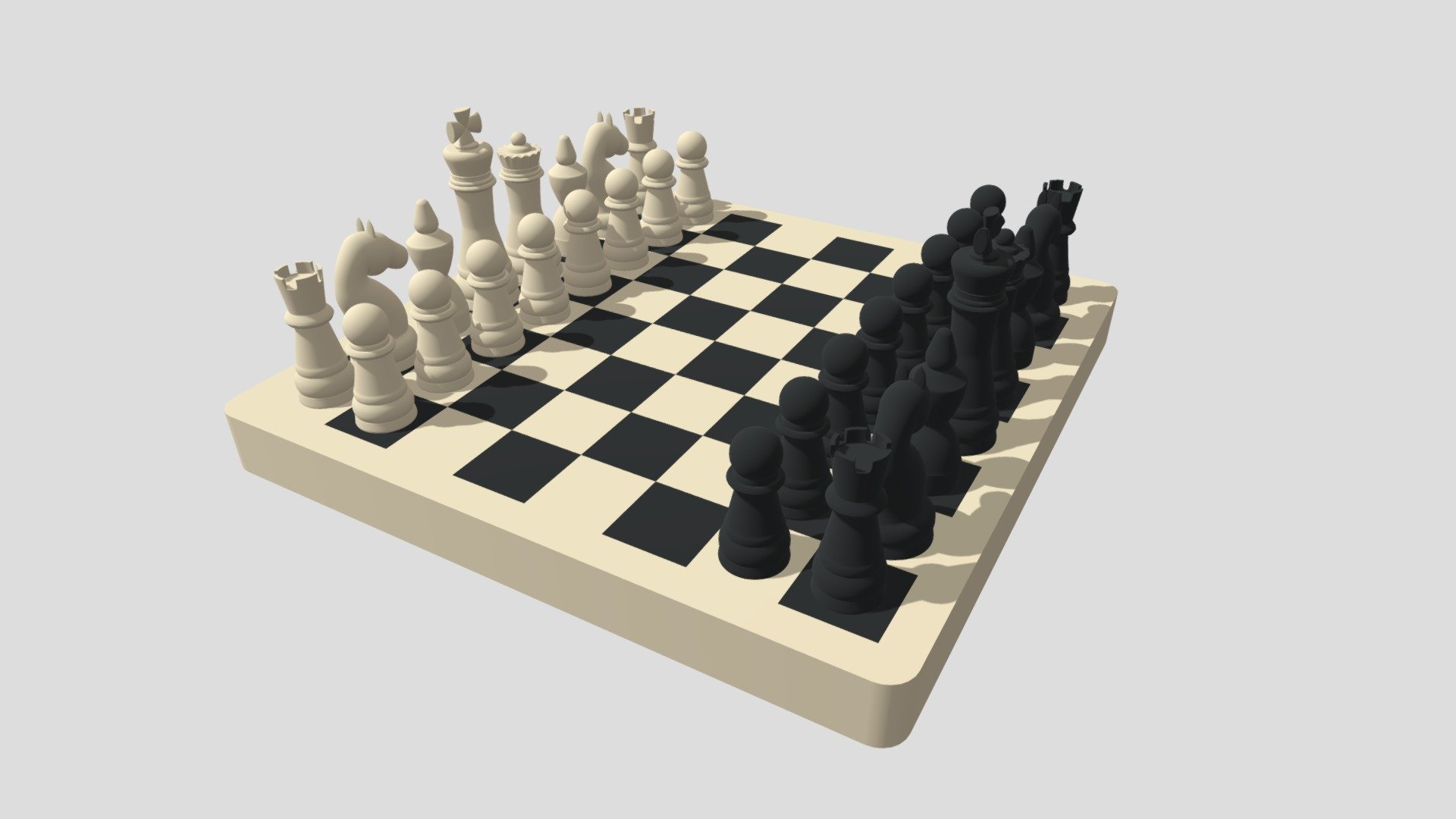 Chess Board - Download Free 3D model by Natalie (@natalielaf) [74632da ...