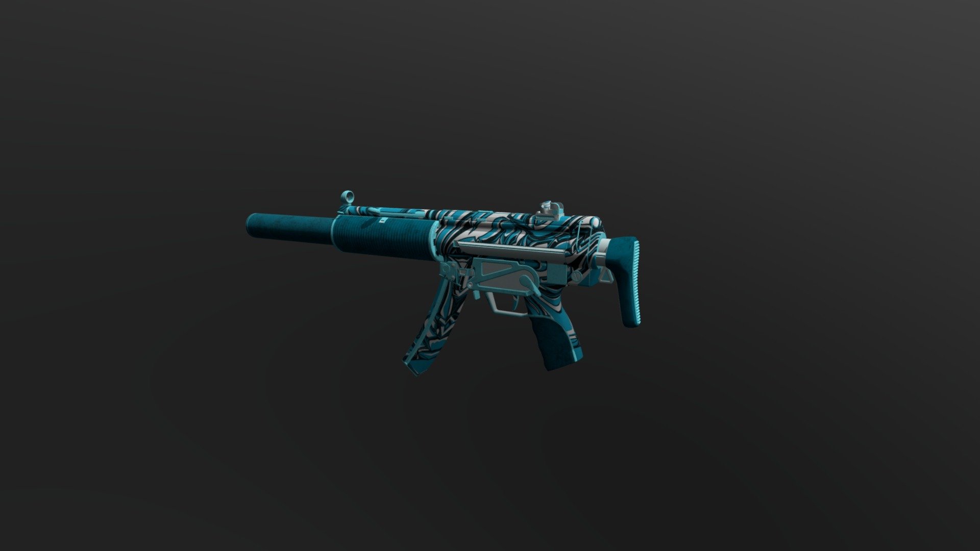 Mp5sd | Blue Purity - 3D model by vvaterdrop [7464143] - Sketchfab