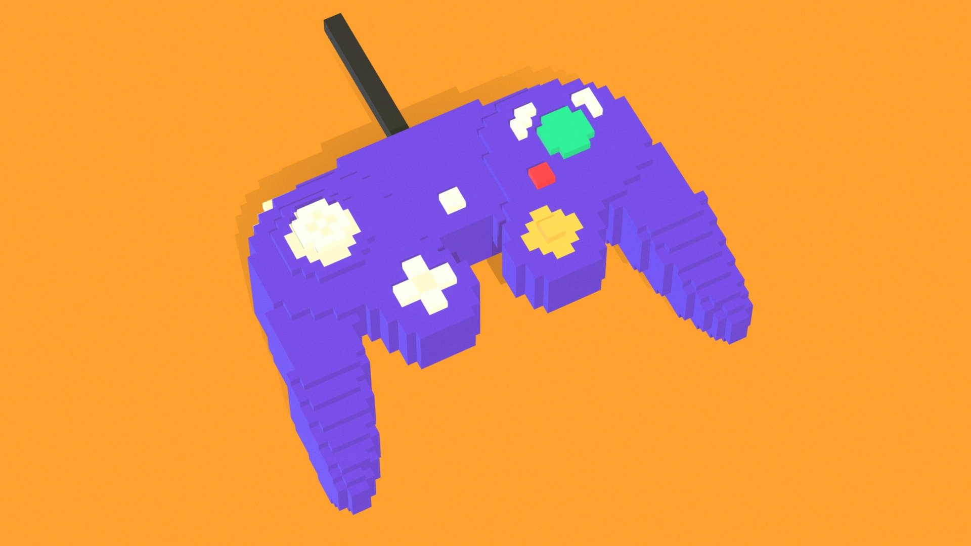 Gamecube Controller Voxel - Download Free 3D model by buu (@buumbaby ...