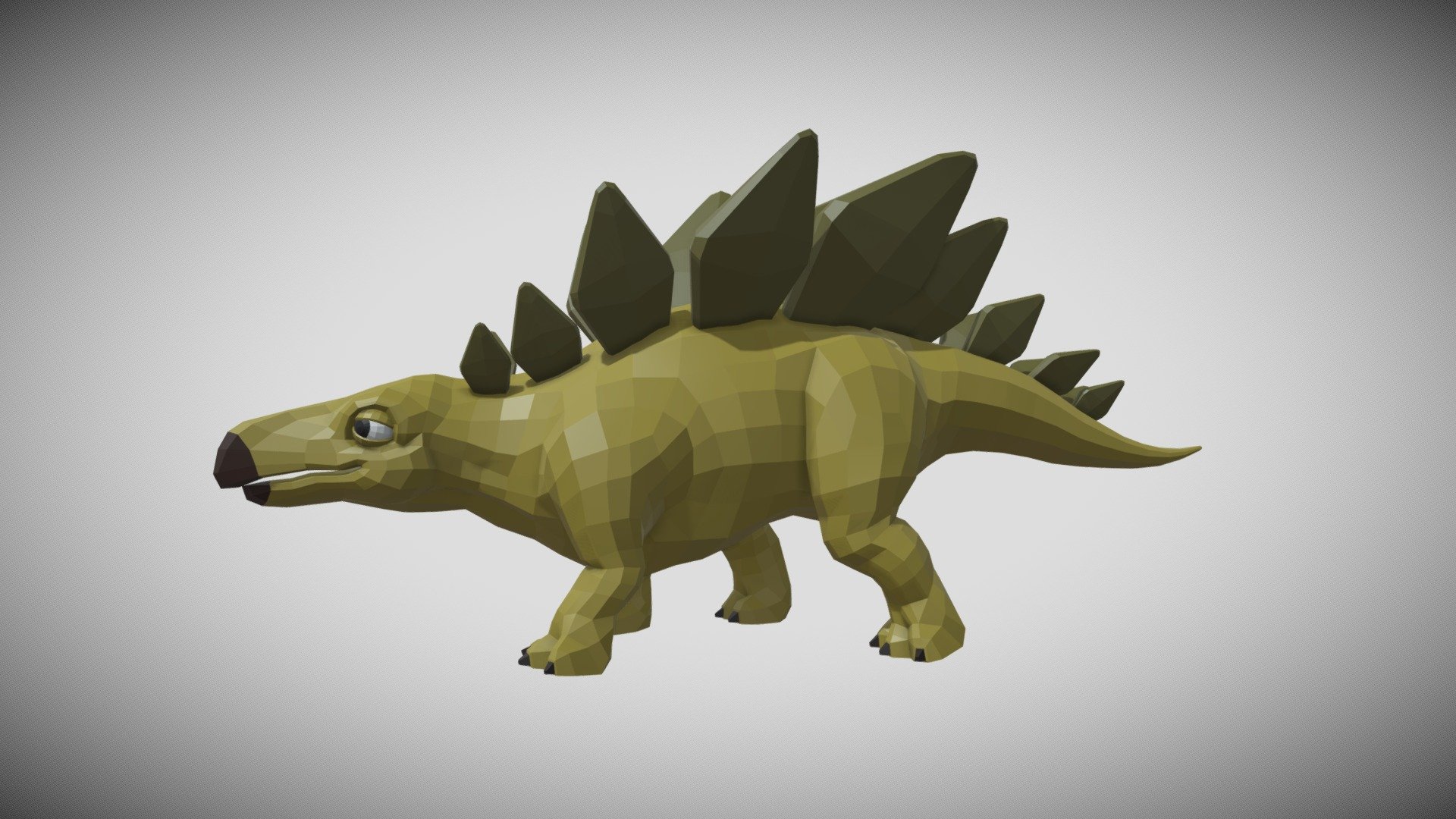 [Low Poly] Stegosaurus - Buy Royalty Free 3D model by Jiffycrew ...