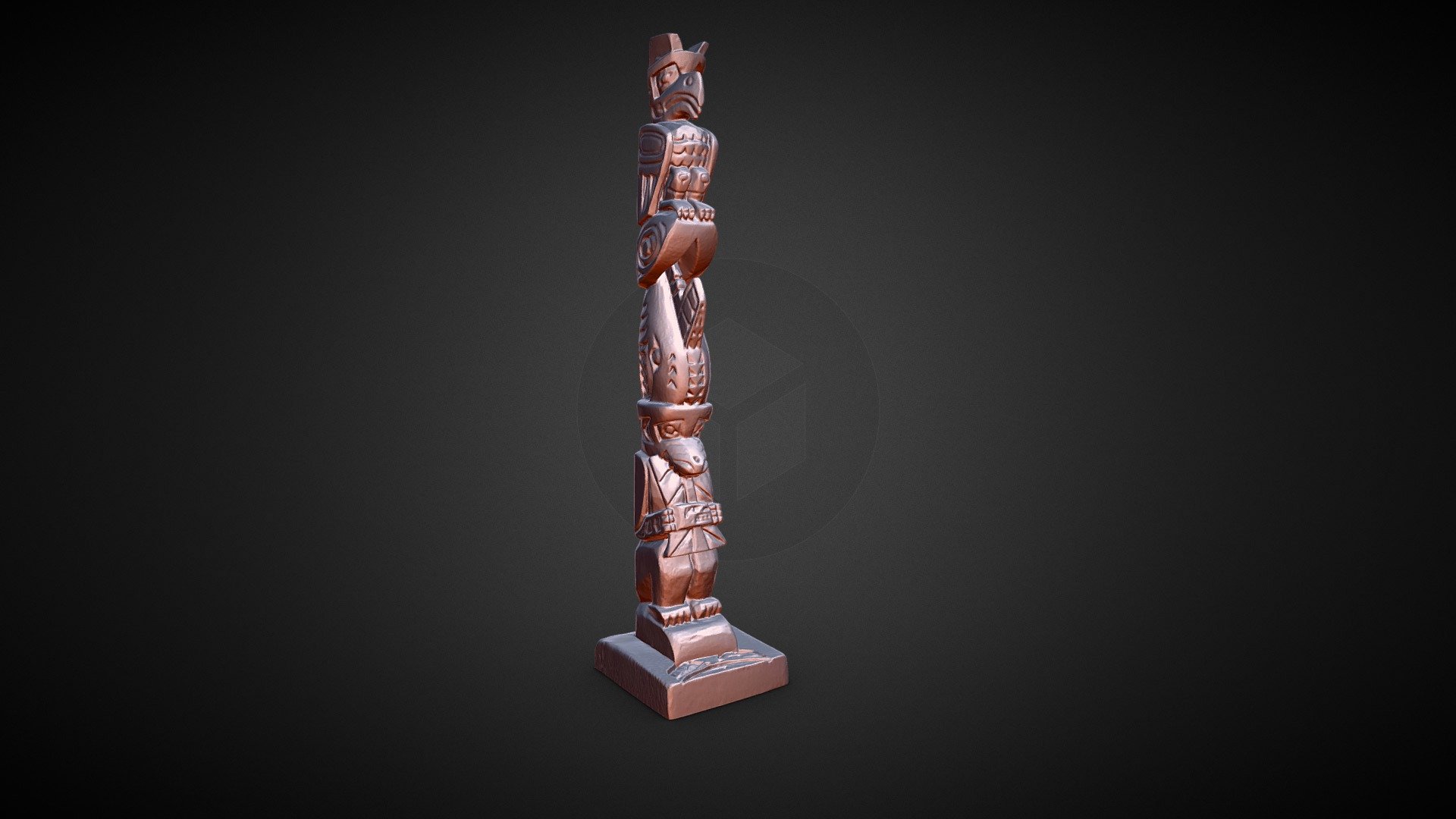 INDIAN TOTEM POLE - Buy Royalty Free 3D model by Stephane.CelticVerse ...