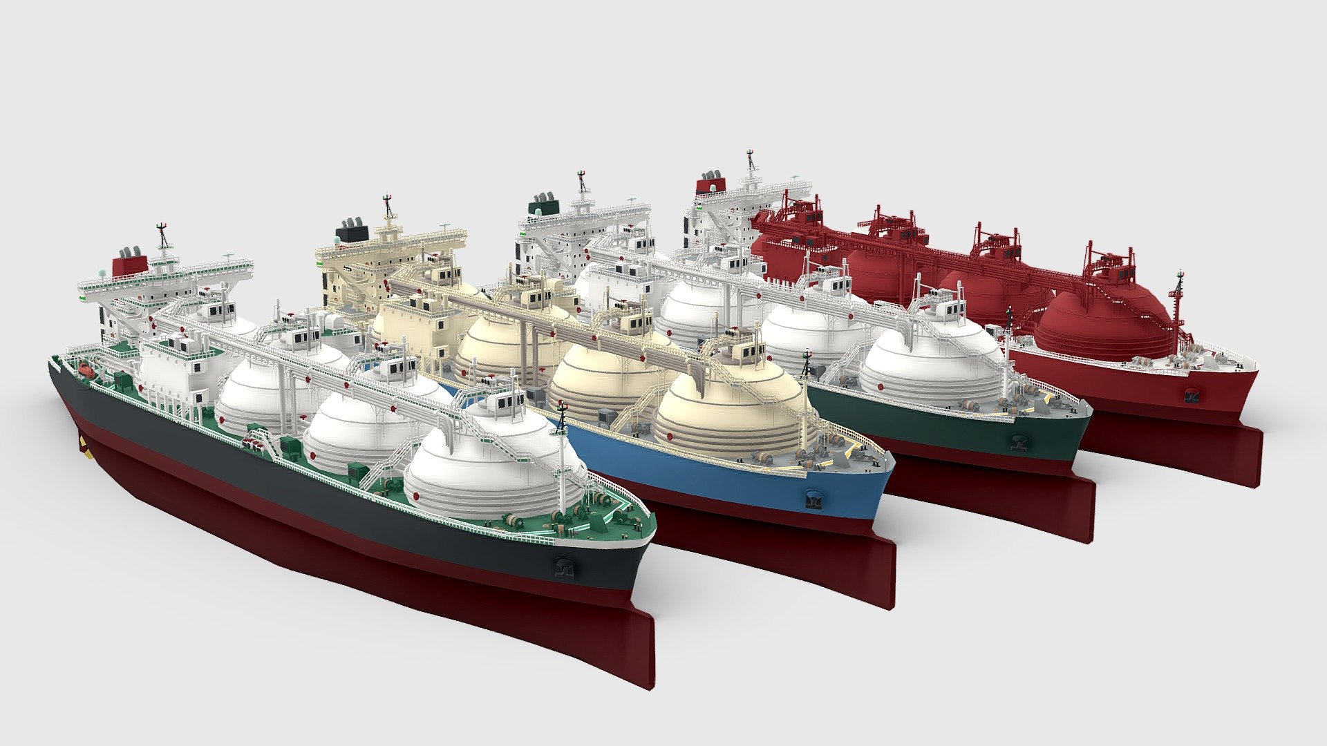 LNG Gas Carrier Low-poly - Buy Royalty Free 3D model by IgYerm (@IgorYerm) [74676ef] - Sketchfab ...