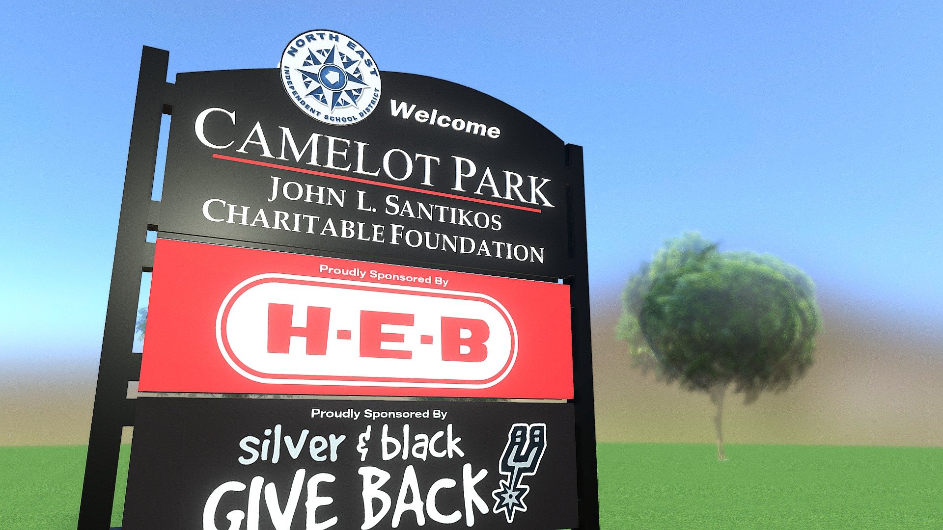 Camelot Park Sign - Download Free 3D model by Titan Sign Company ...