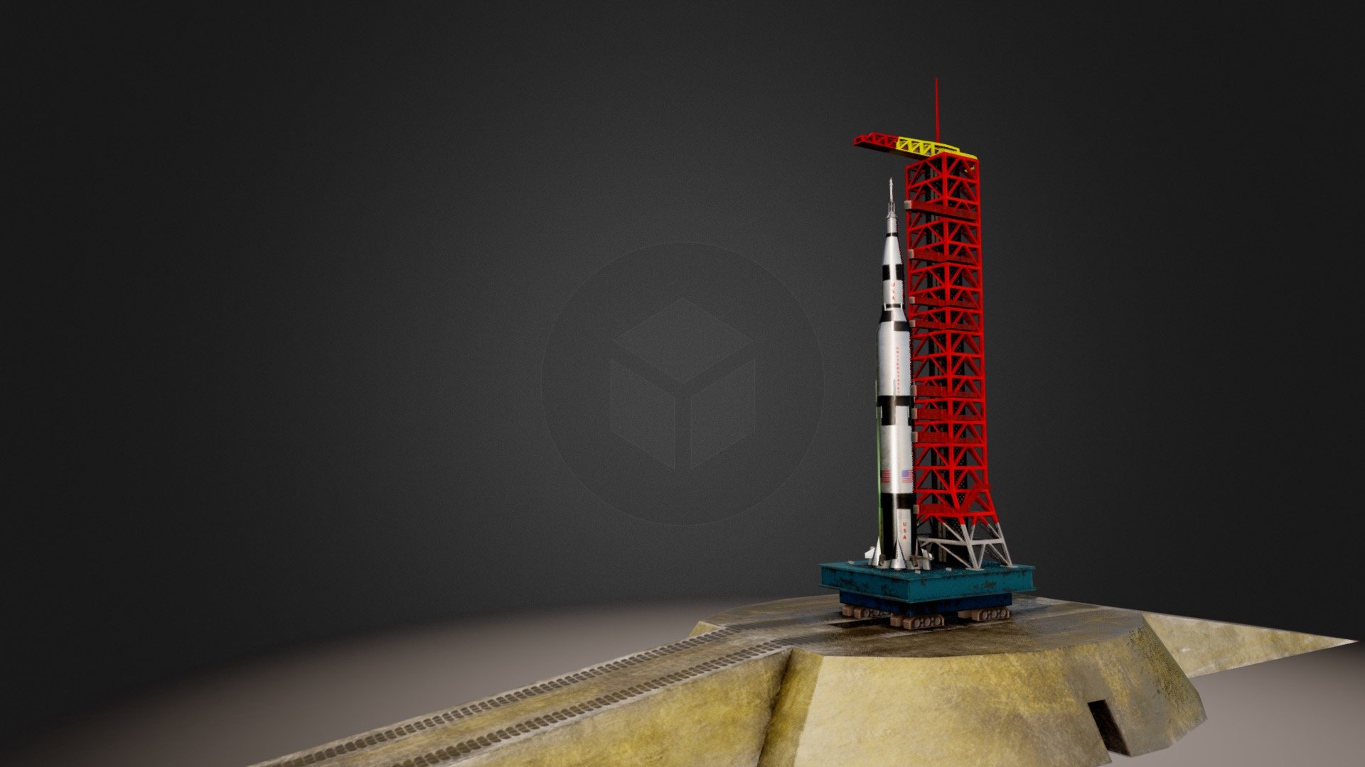 Saturn V - 3D model by ThePelloneus (@pelloneus) [7469b79] - Sketchfab