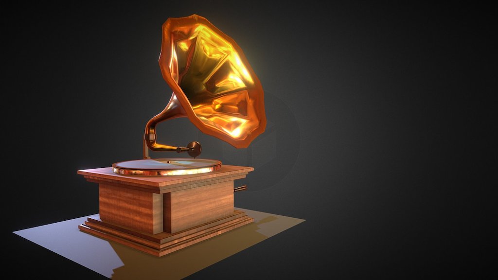 Phonograph-v2 - Download Free 3D model by pikabobalex [746b3e6] - Sketchfab