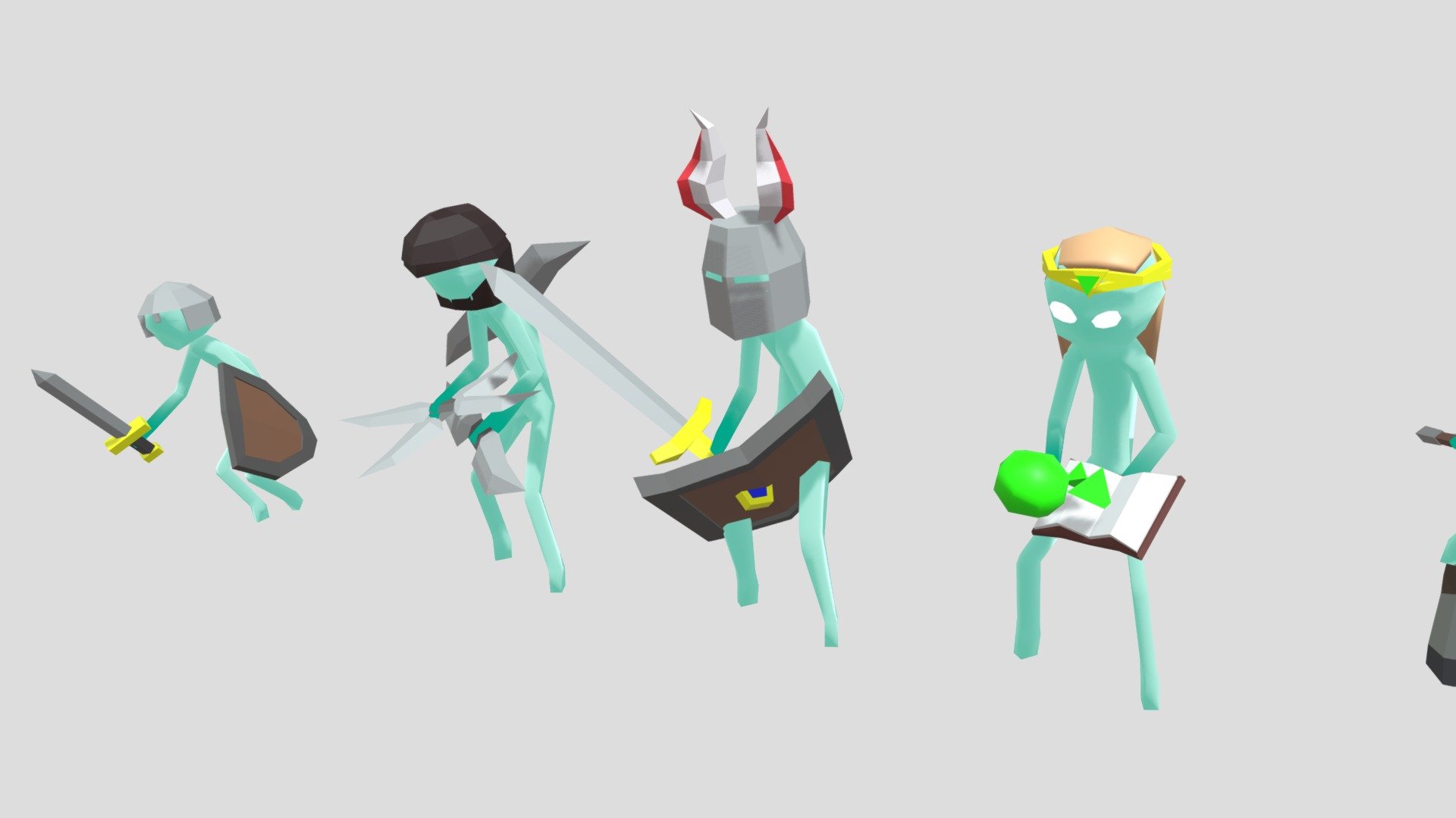 Stickman Medieval pack - Download Free 3D model by packy films ...