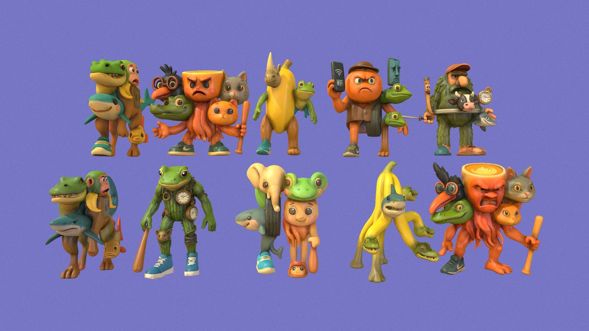 Italian Brainrot Meme final bosses Pack - 3D model by KAG3D [746eb30 ...