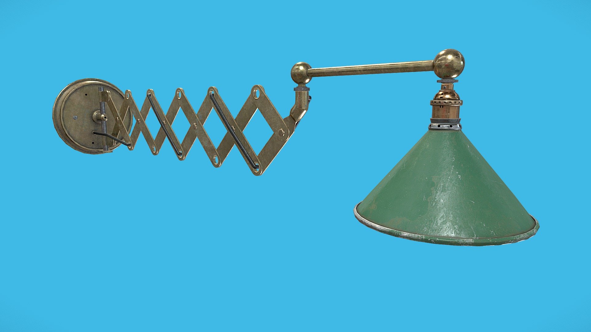 Industrial Scissor Arm Lamps Type A - 3D model by Mad_Lobster_Workshop ...