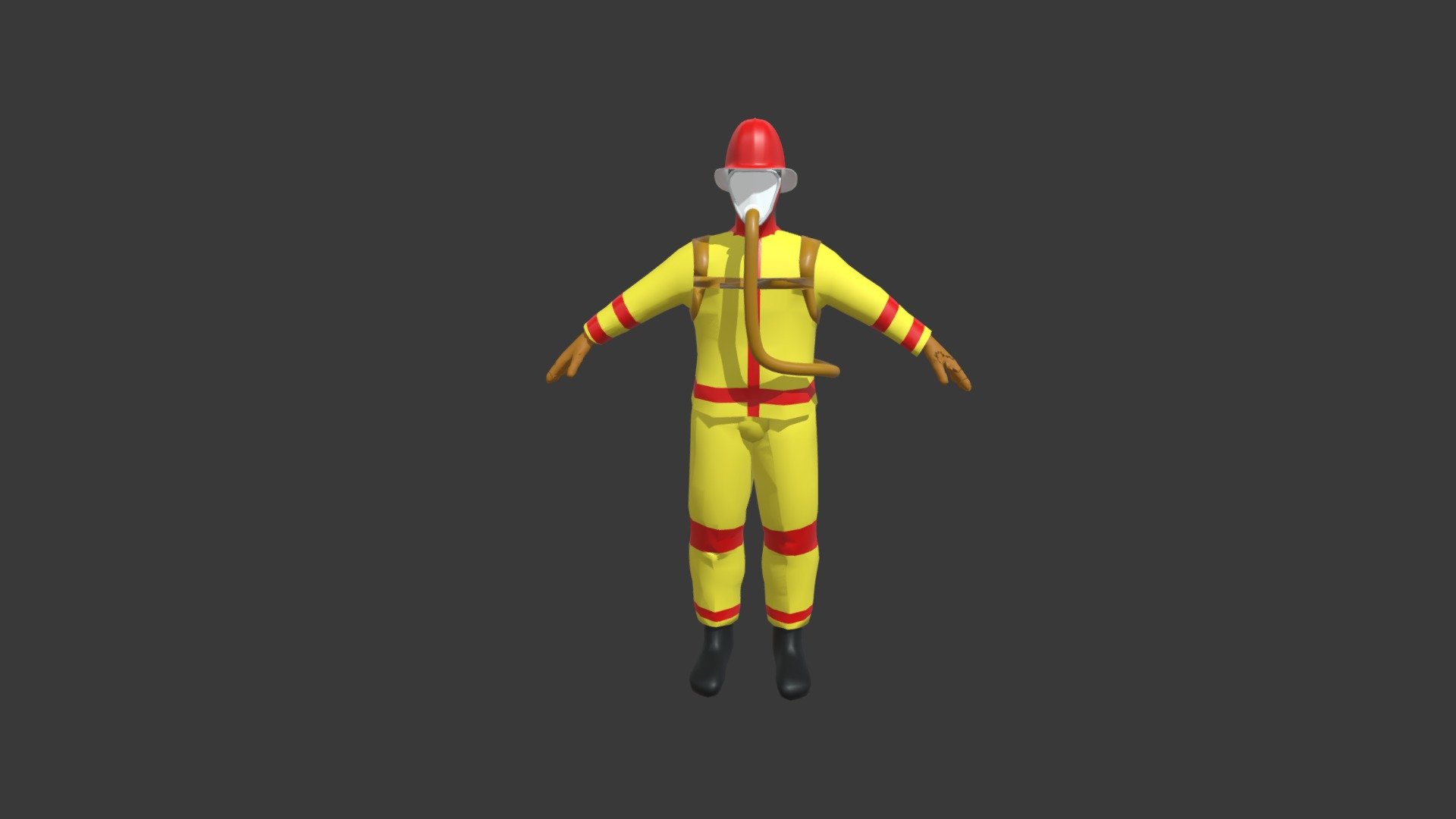 Fireman - Buy Royalty Free 3D model by 3DDomino [7472706] - Sketchfab Store