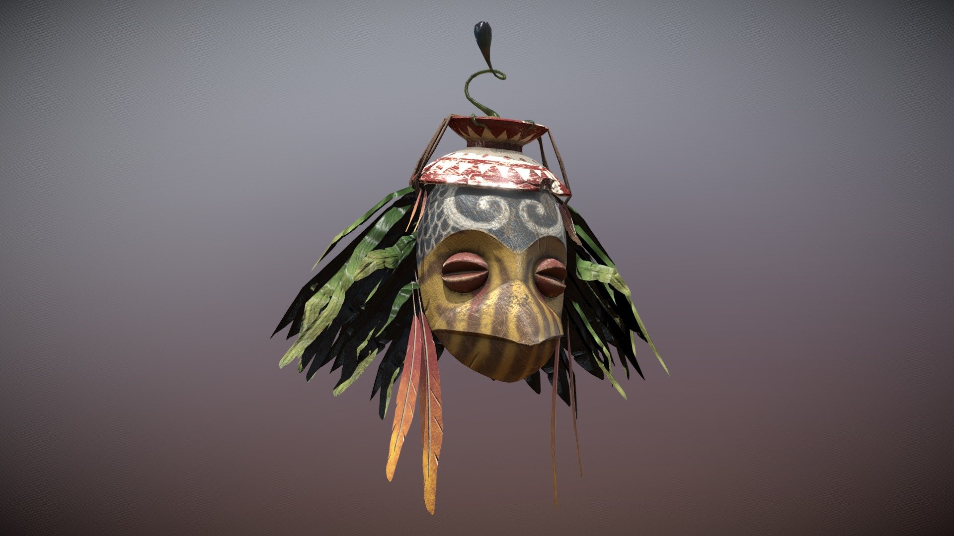 Mask of the Black marsh dwellers - 3D model by terukuroi [7475de7 ...