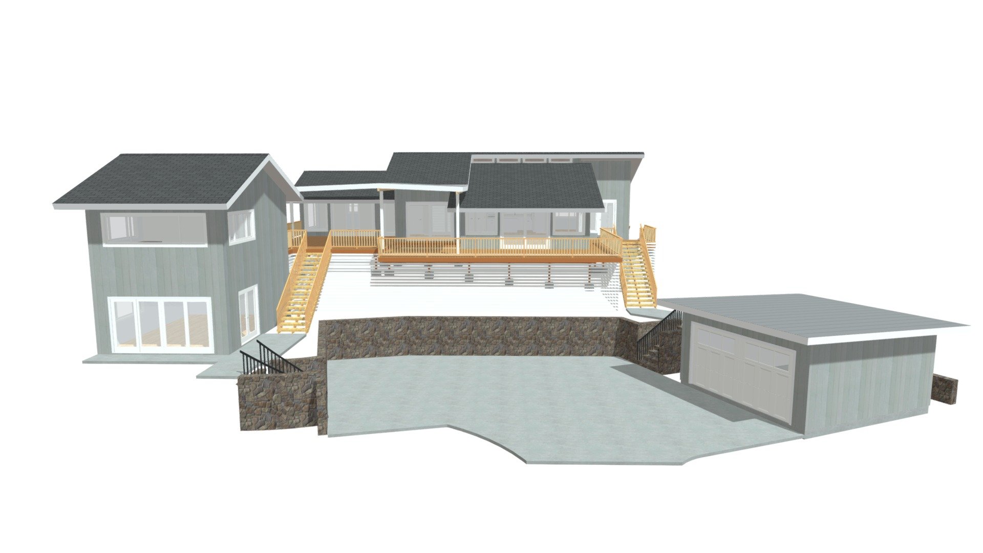 e-10 MAIN HOUSE ADDITION FINAL PRELIM PLAN - 3D model by Pro Draft, Inc ...