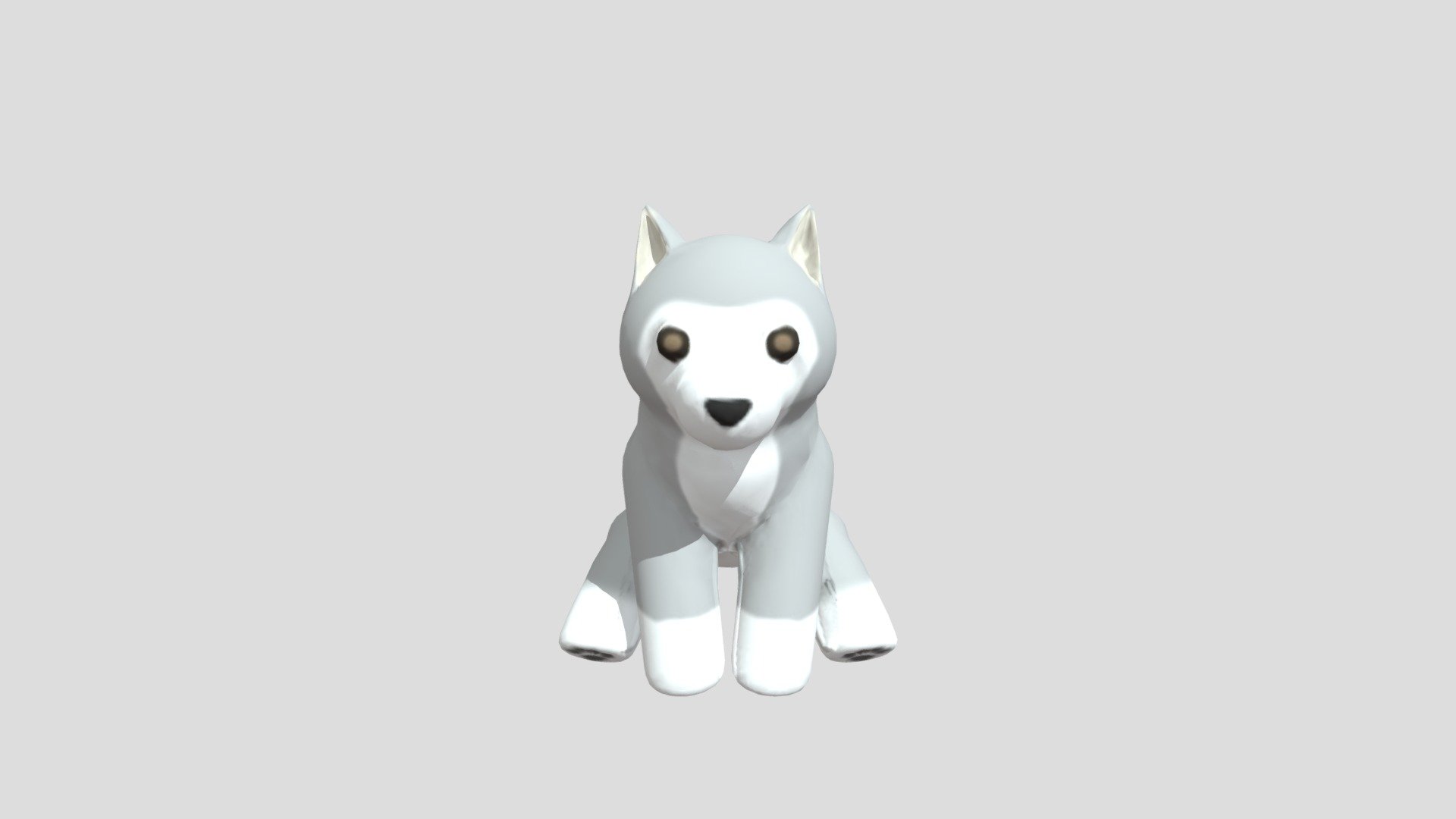 Child Wolf - 3D model by Matsuoka (@hb21a103) [7478f26] - Sketchfab