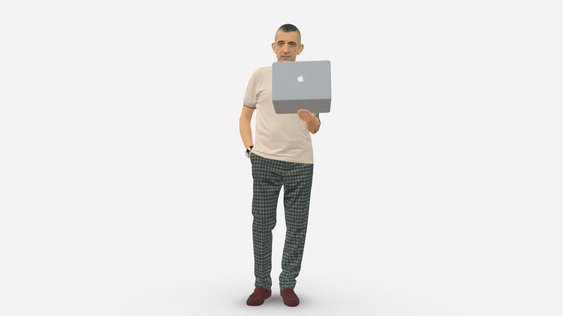 Man With Laptop 0138 - Buy Royalty Free 3D model by 3DFarm [74795d3 ...
