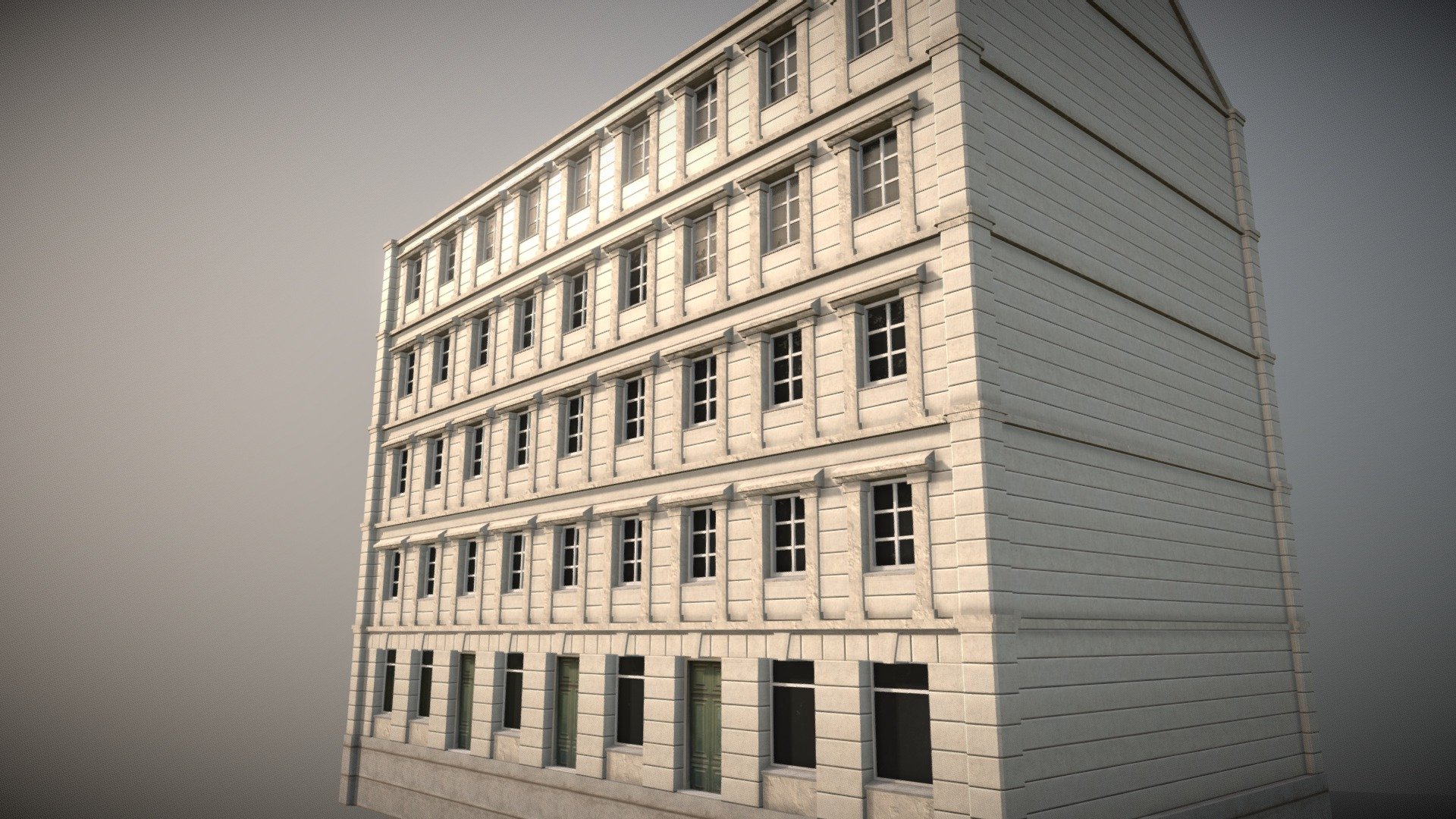 Tenement house 01 - Buy Royalty Free 3D model by filthycent [747b940] - Sketchfab Store
