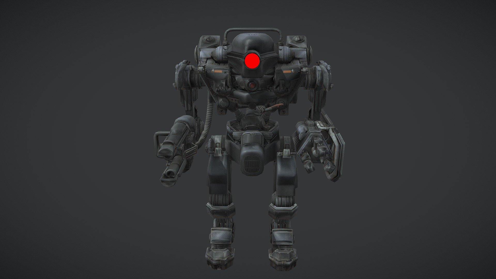 Guard Robot - Wolf. New Colossus - Download Free 3D model by Nazar ...