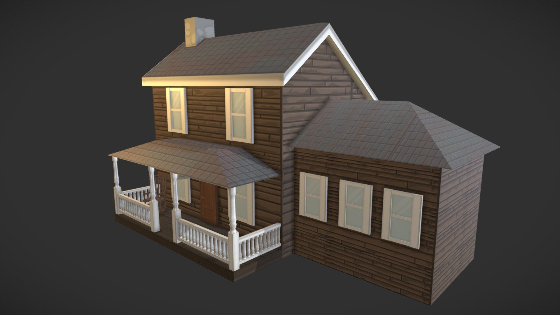Farm House - 3D model by TheRoad [74810d7] - Sketchfab