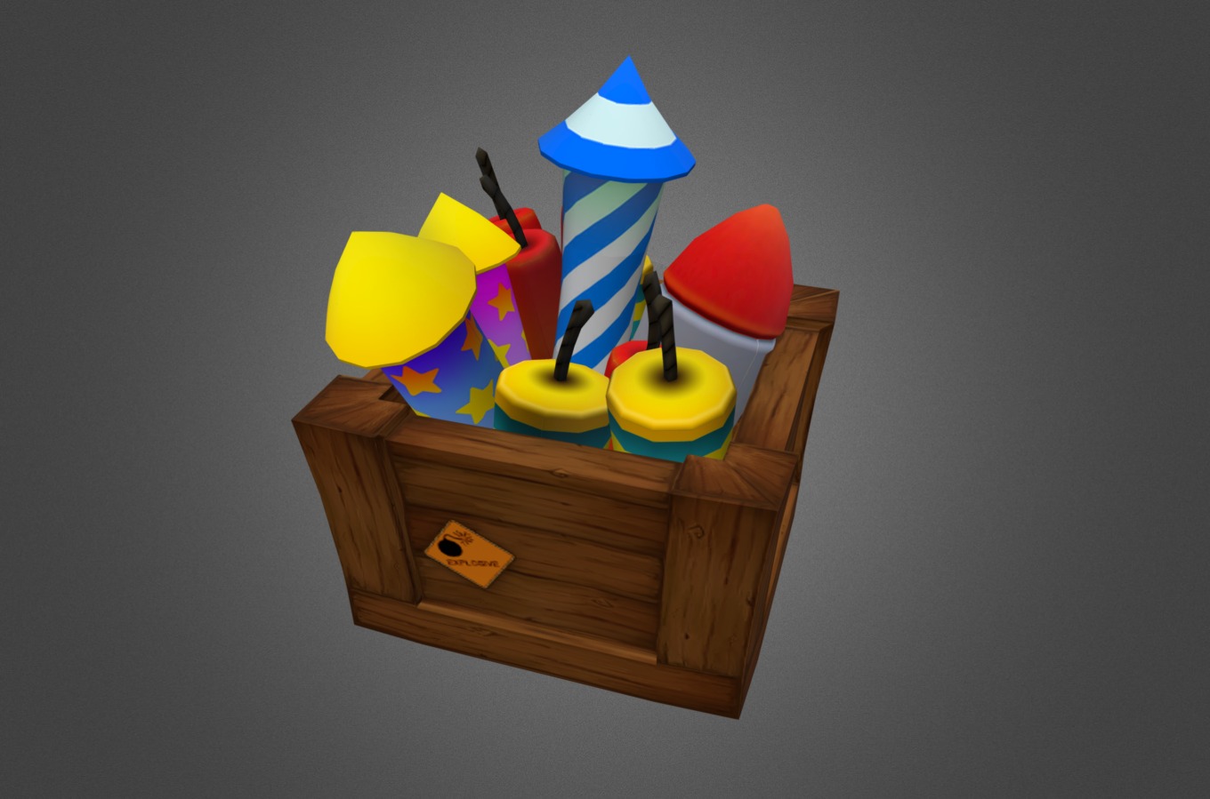 Fireworks Crate - 3D model by Dom (@dom-3d) [7482b01] - Sketchfab