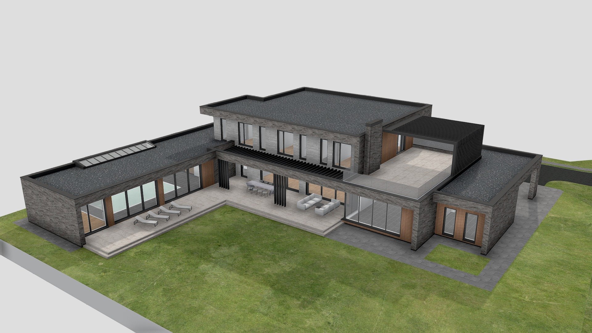 Жилой дом_ - Download Free 3D model by labarch [7485538] - Sketchfab