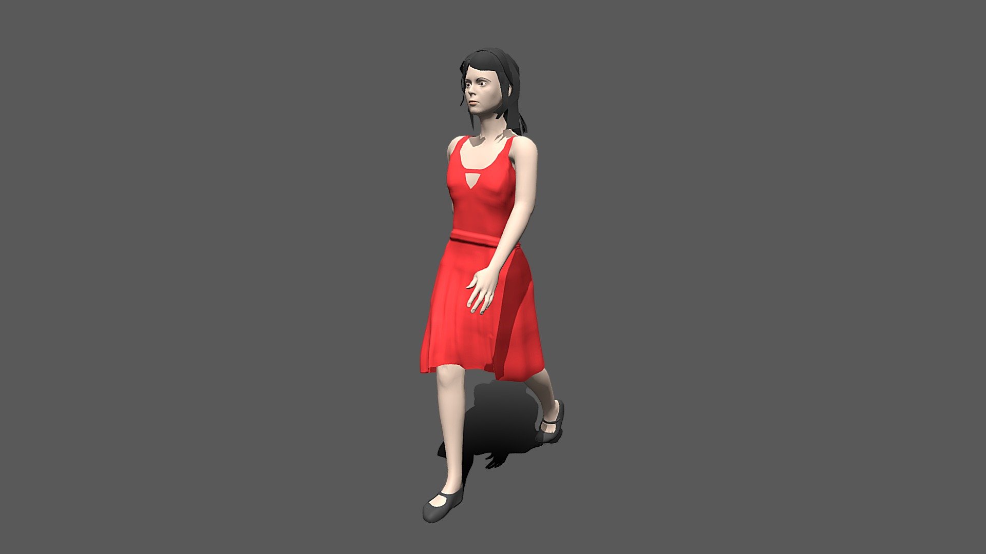 Cartoon Walking Woman - Buy Royalty Free 3D model by chroma3d ...
