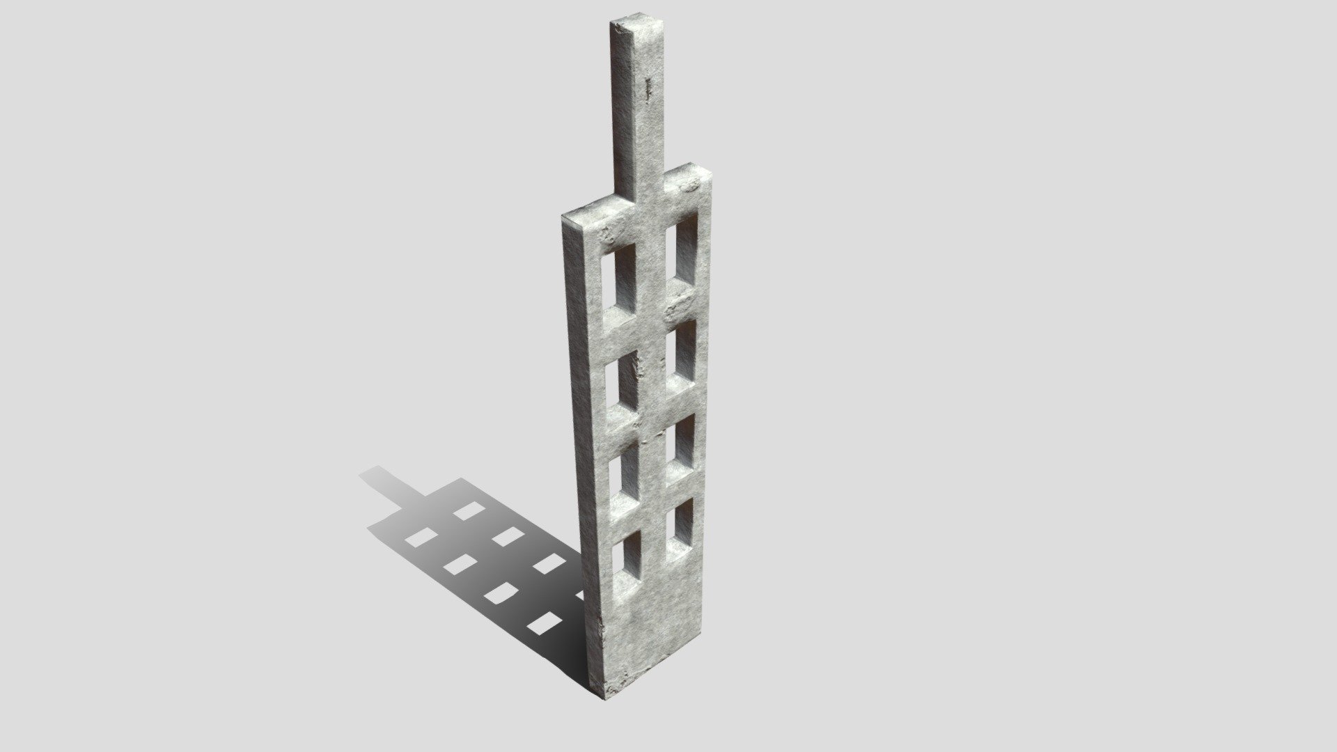 Combined concrete column (old, central) - 3D model by RixTsk [74870f4 ...