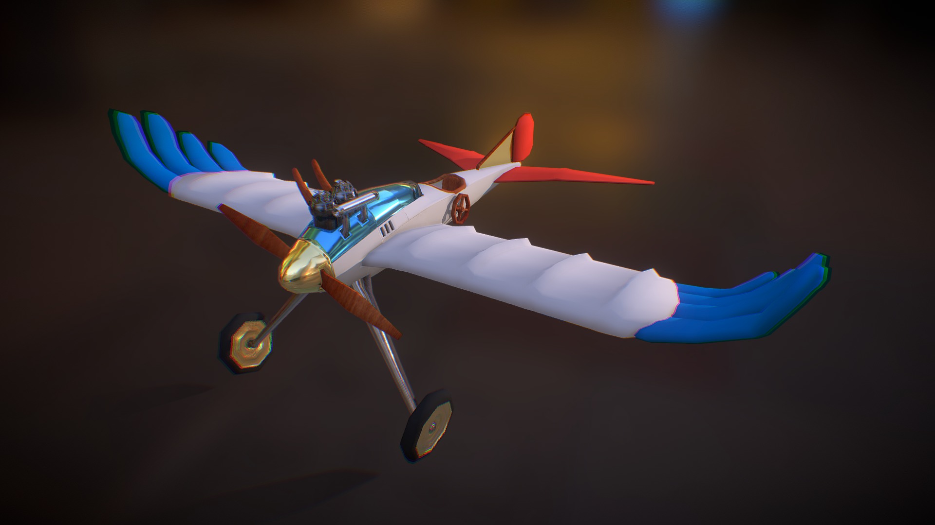 The Wind Rises Airplane - Low Poly - 3D model by Rayknos [74875d3 ...
