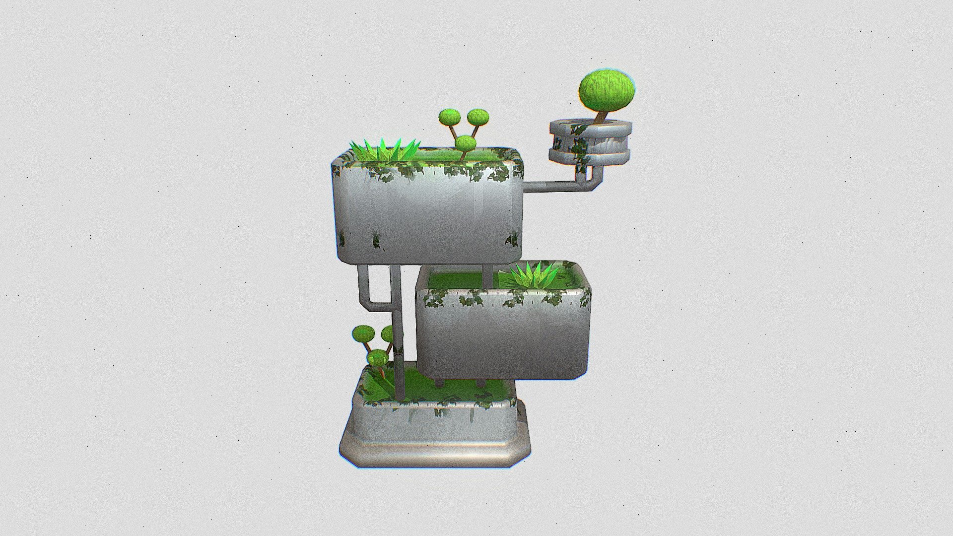 Solarpunk Diorama - 3D model by travischew [748eb9f] - Sketchfab