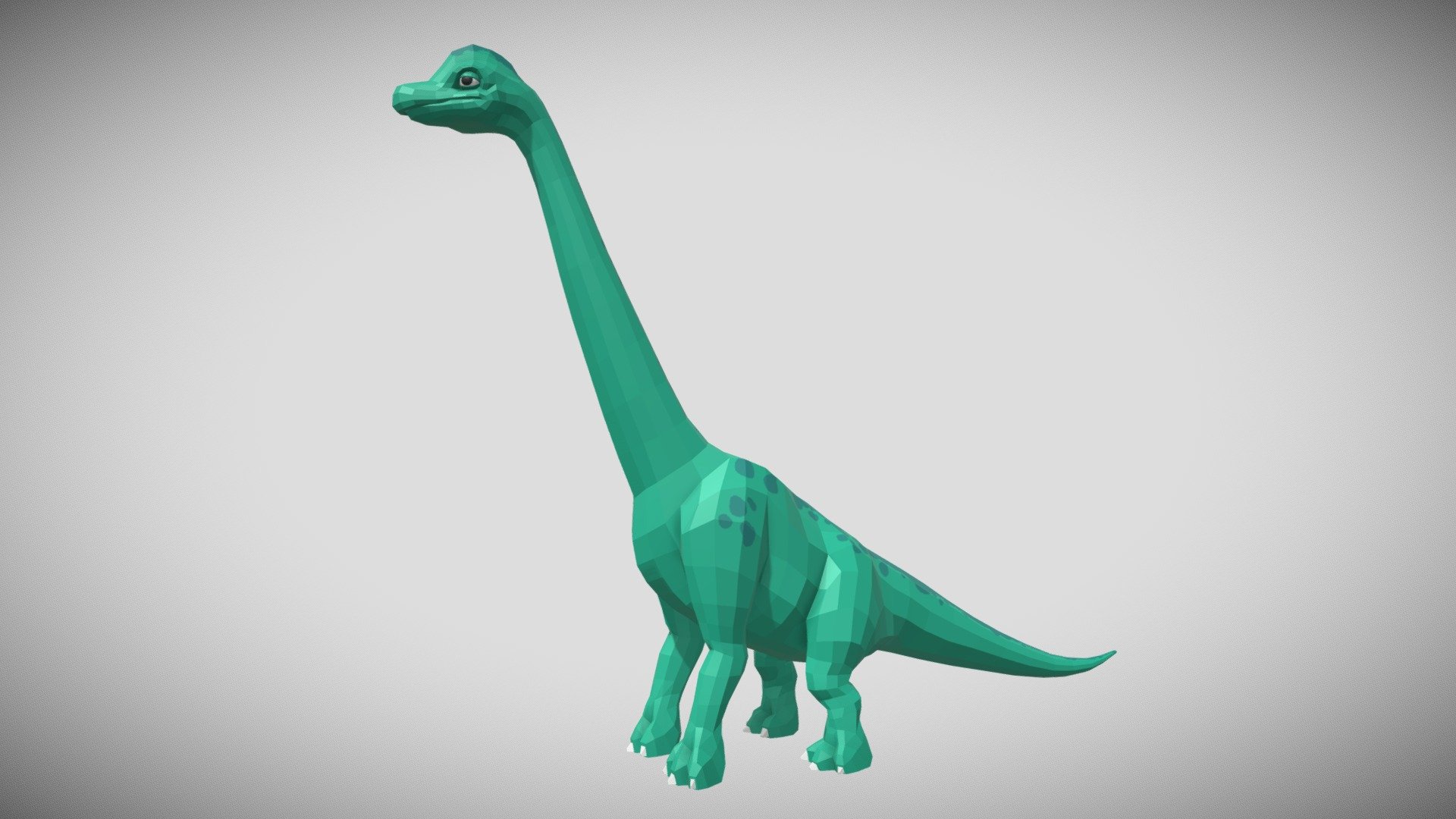 [Low Poly] Brachiosaurus - Buy Royalty Free 3D model by Jiffycrew ...