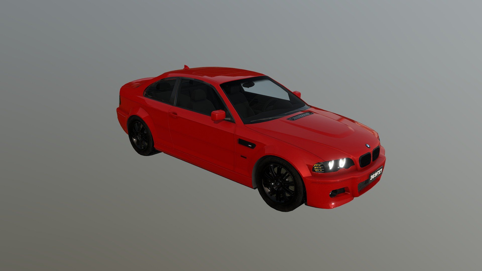 BMW E46 M3 Sports Car Red - Download Free 3D model by BaseOptimal [7491639] - Sketchfab