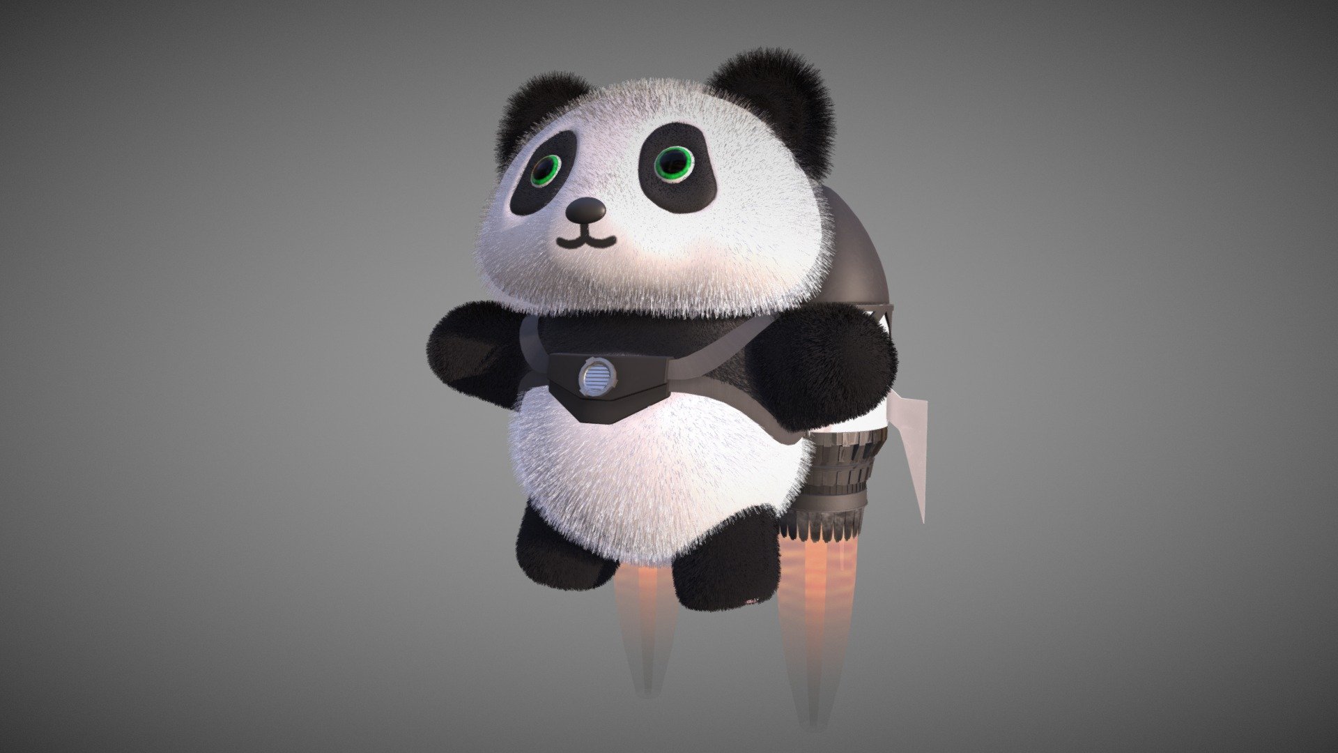 Rocketpanda - 3D model by The Insomniac (@The_Insomniac) [7491df9 ...