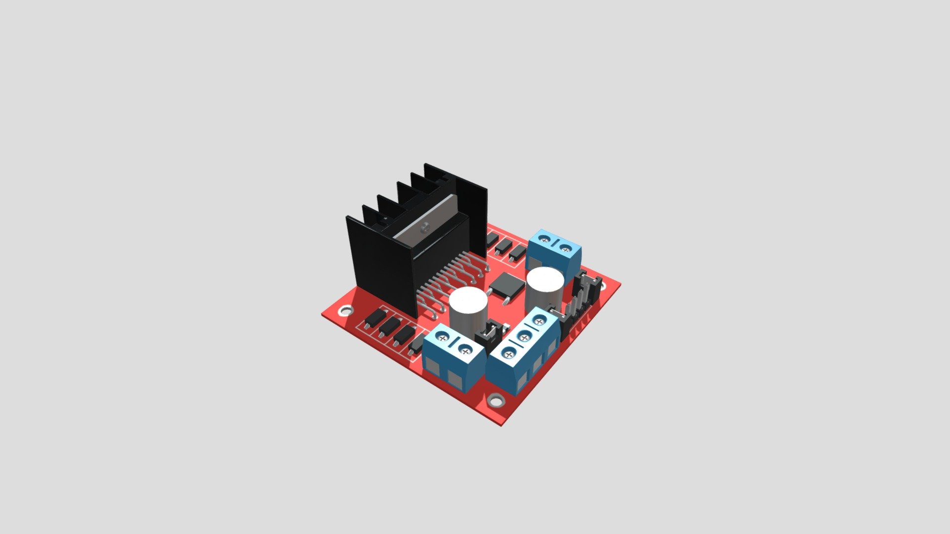 L298N 2A Motor Driver Module - 3D model by maekers (@Innolabs01) [7492c1d] - Sketchfab