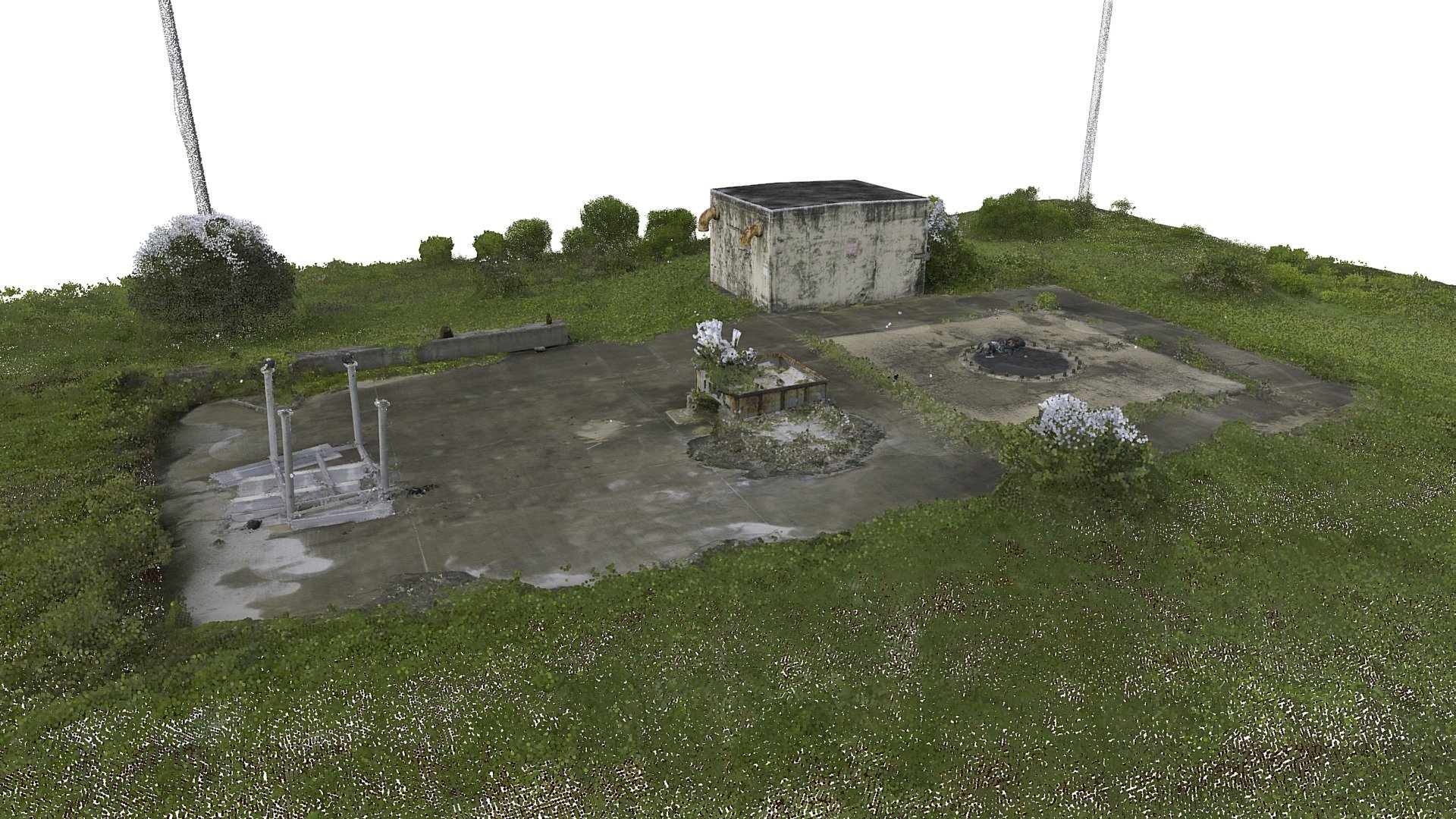 Pad B and Equipment Building Launch Complex 20 - 3D model by Center for ...