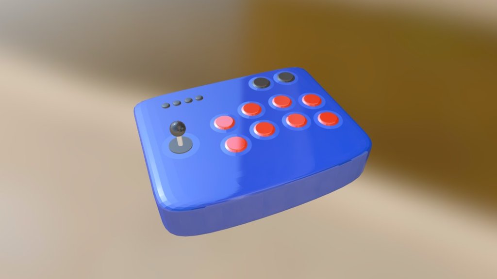 Arcade Stick - Download Free 3D model by edusan [74977c1] - Sketchfab