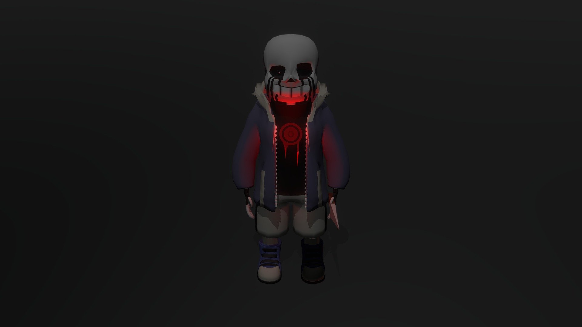 3D Model Killer Sans! - 3D model by fonray16 [7497eff] - Sketchfab
