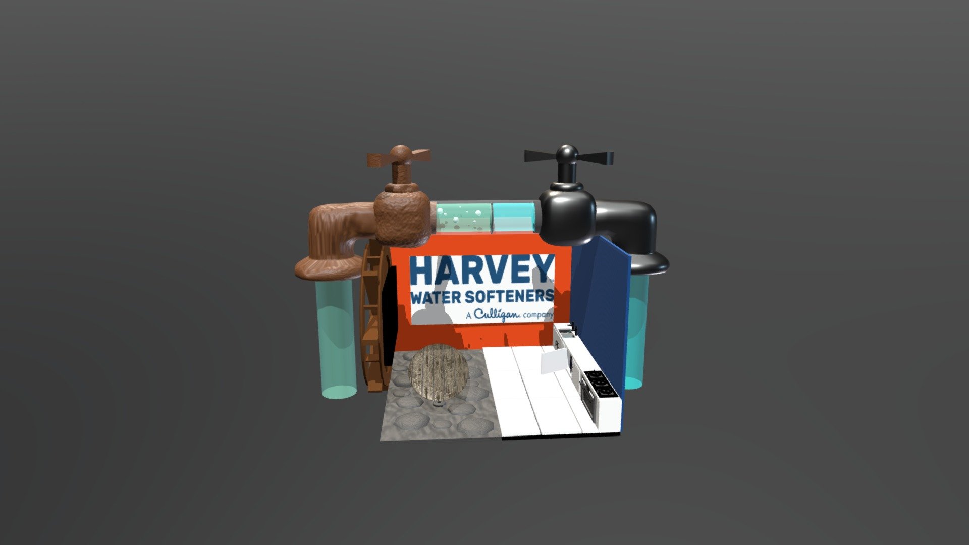 Harvey Water Softeners [] Exhibition Booth - 3D model by LilPyrus ...