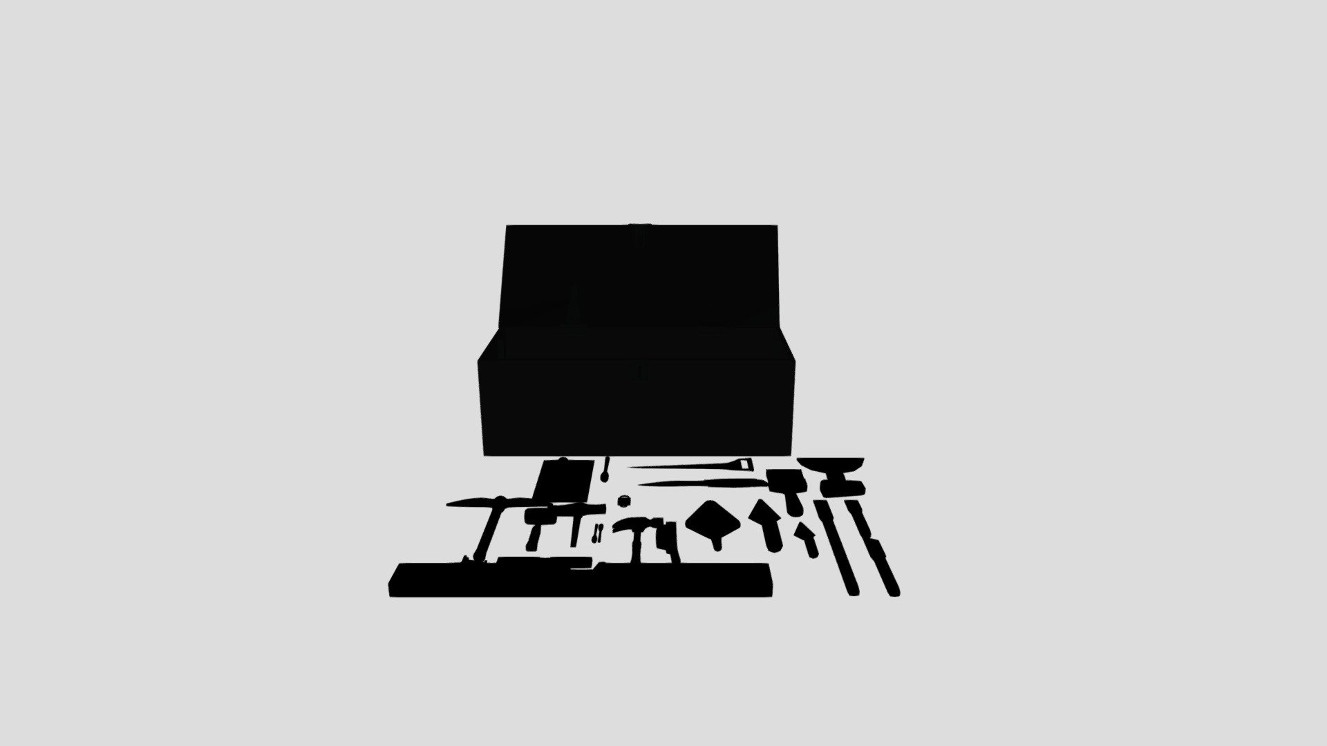 bricklayers and concreters tool box - Buy Royalty Free 3D model by MXR ...