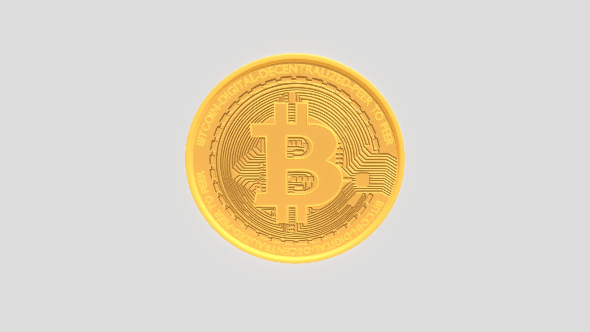 Bitcoin - 3D model by cloegames [749b977] - Sketchfab