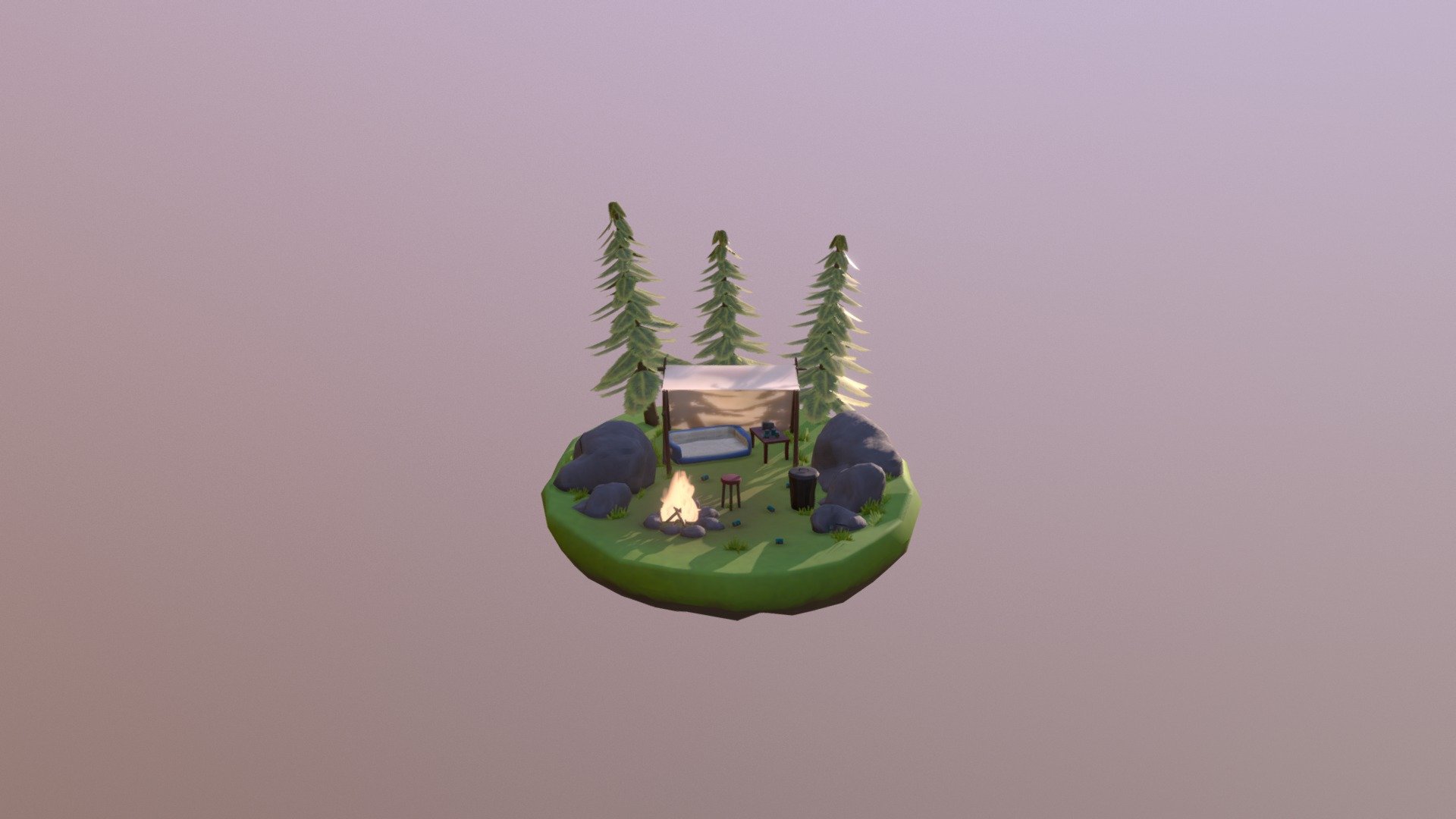 camp_site - Download Free 3D model by hibblet [749cce2] - Sketchfab
