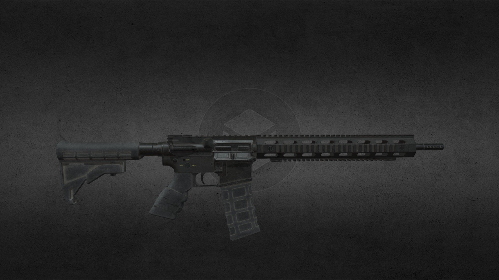 RIFLE DE ASALTO TIPO AR15 - Download Free 3D model by Juan pablo ...