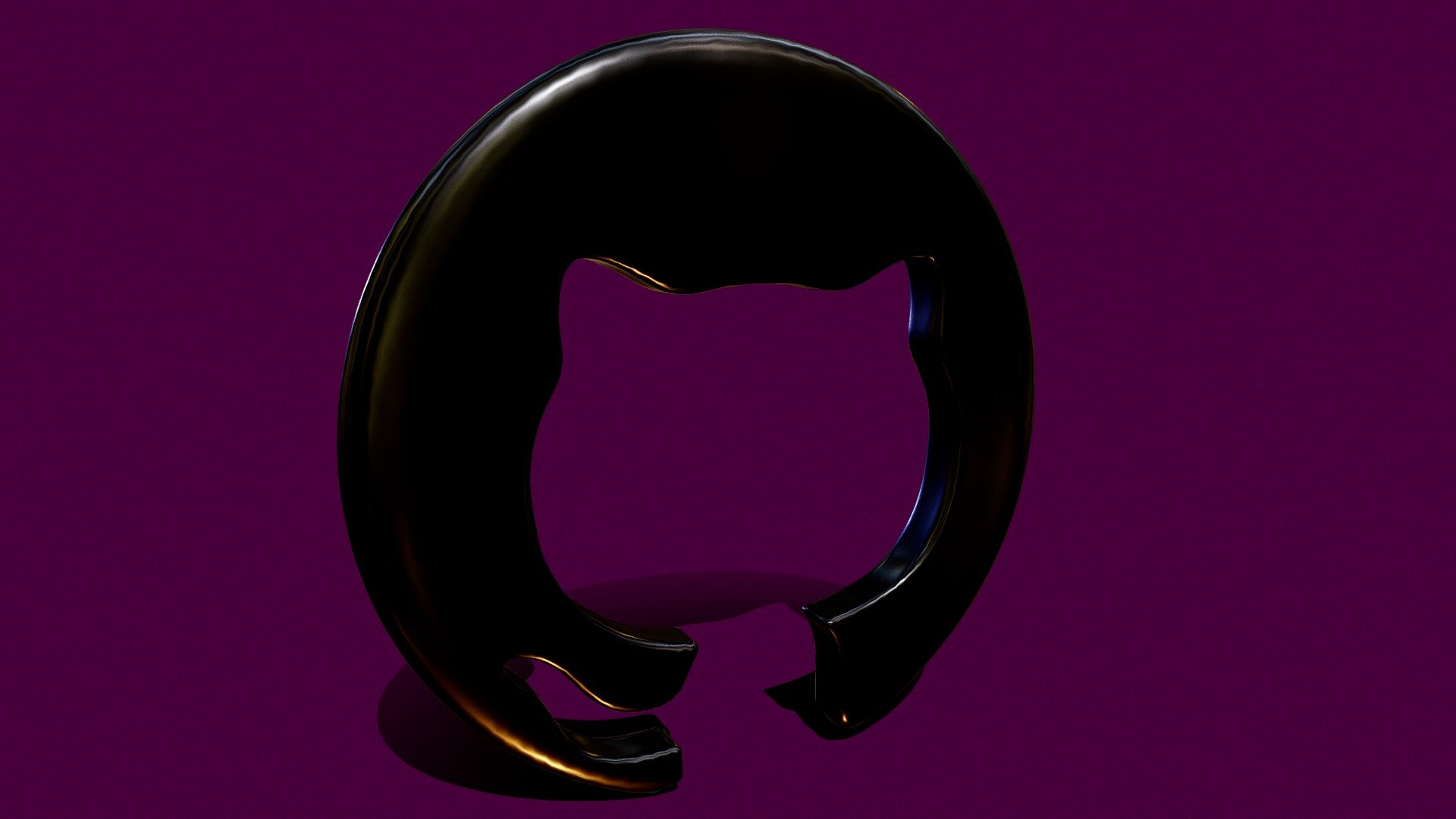 GitHub Logo - Buy Royalty Free 3D model by Gabriel Diego (@gabrieldi ...