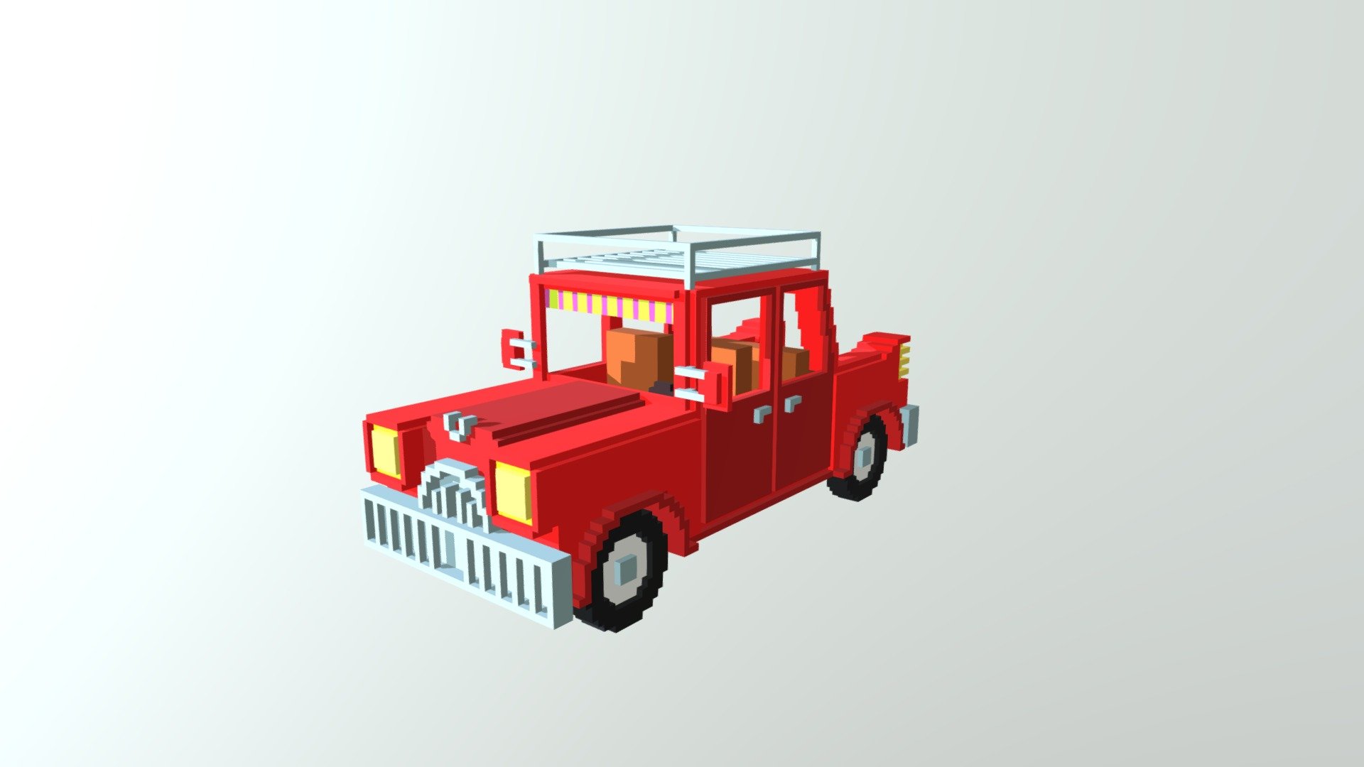 Voxel Car - 3D model by Kostyaan (@mrslimous) [74a3e60] - Sketchfab