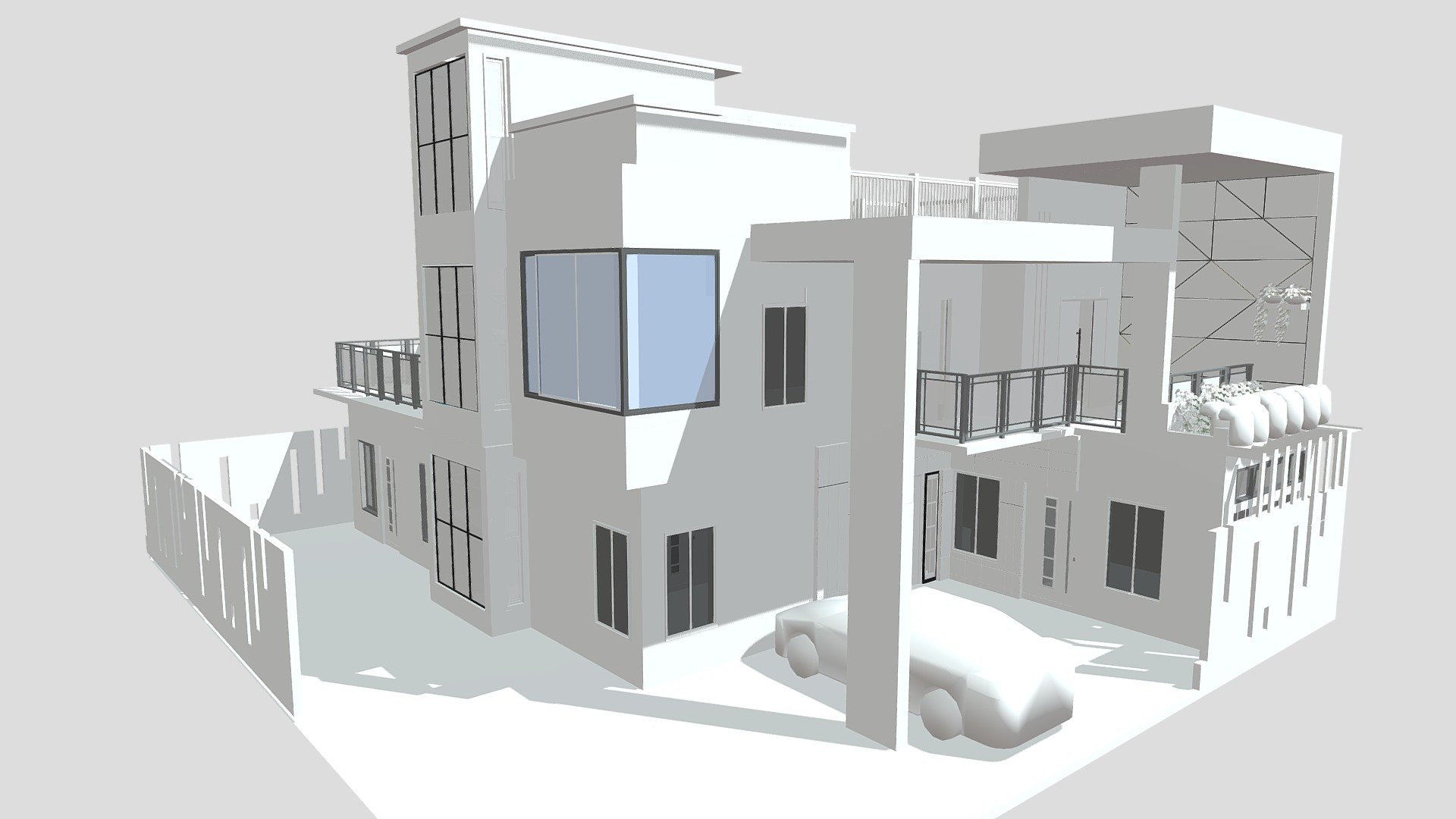 Modern house model - 3D model by Jaz97524 [74a82e4] - Sketchfab